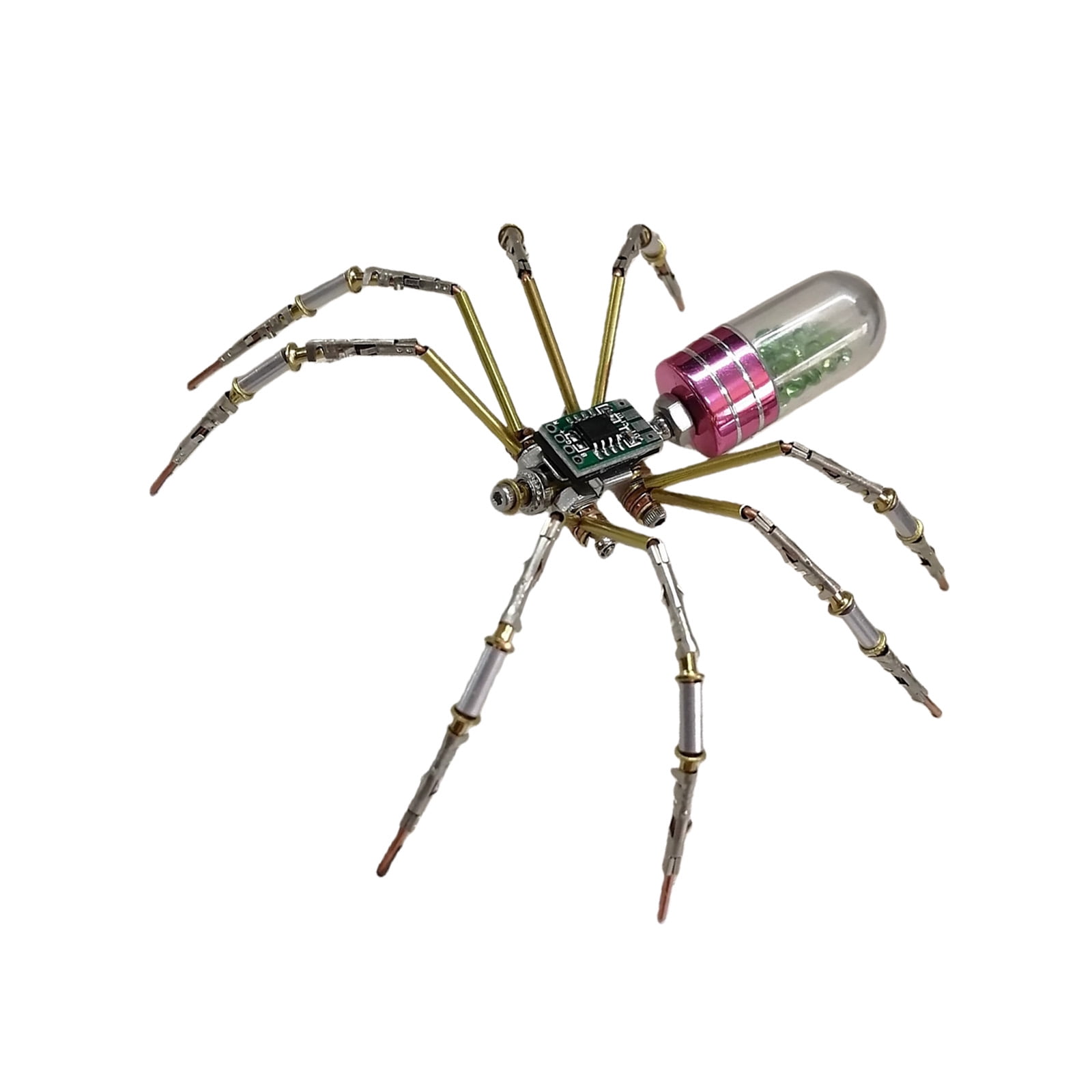 Punk Mechanical Spiders Assembly Puzzle Model Set with LED Abdomen and ...