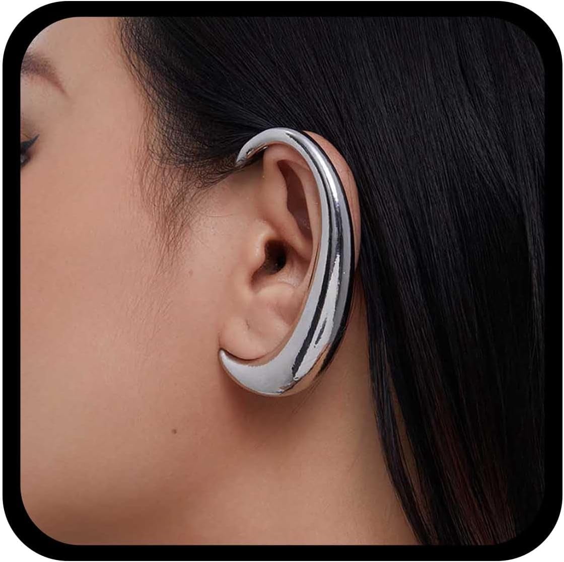 Punk Moon Ear Fine Climber Earrings Vintage Moon Cuff Wrap Crawler ...