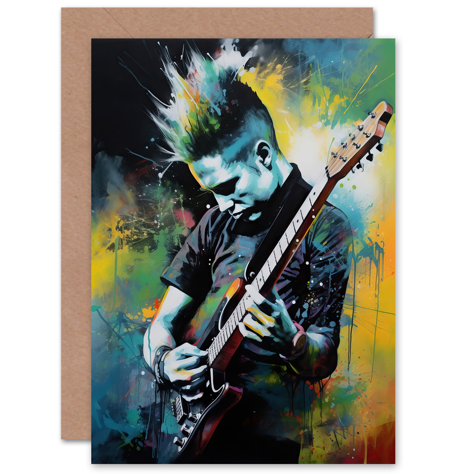 Punk Music Guitarist Anarchy for Husband Him Dad Son Brother Birthday ...