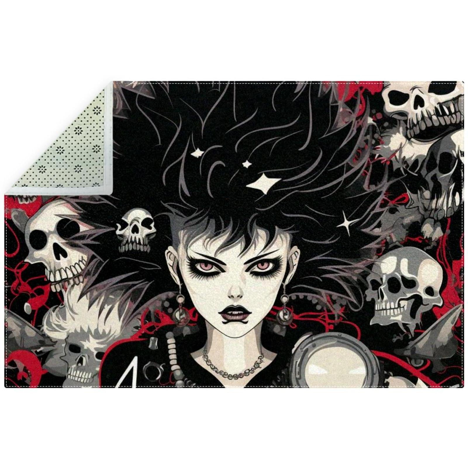 Punk Polyester Welcome Mat - Indoor/Outdoor Door Mat with Right-Angle ...