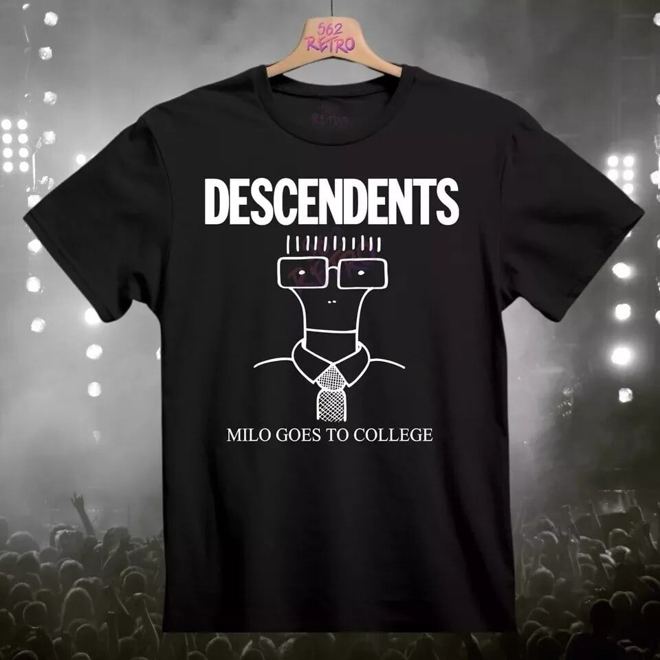 Punk Rock College Style Band Shirt, Classic Graphic Black Tee - Walmart.com