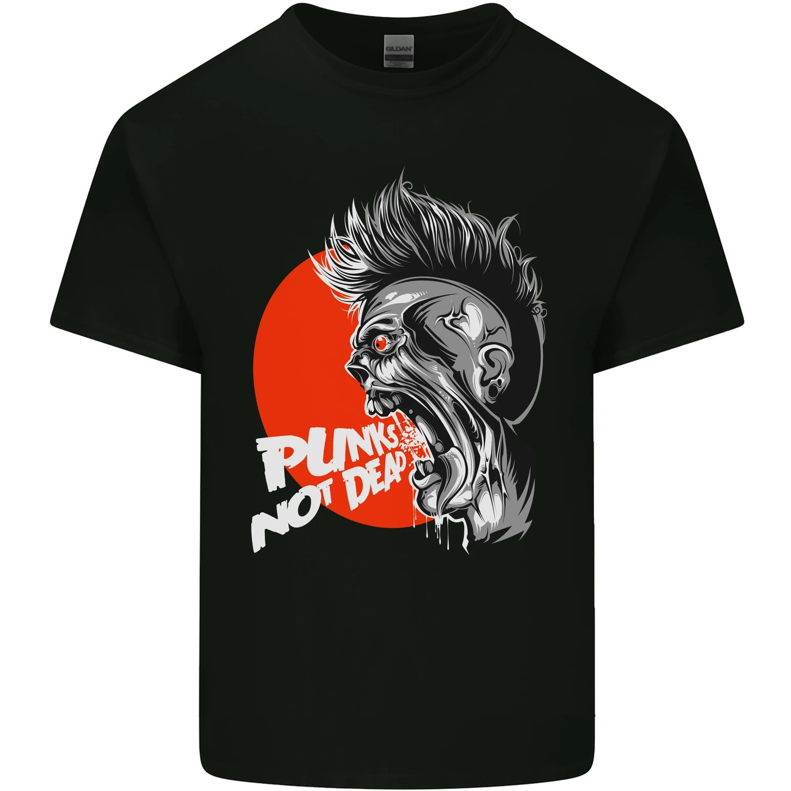 Punk Rock Rebellion Graphic Shirt, Bold Music Slogan Style Tee ...