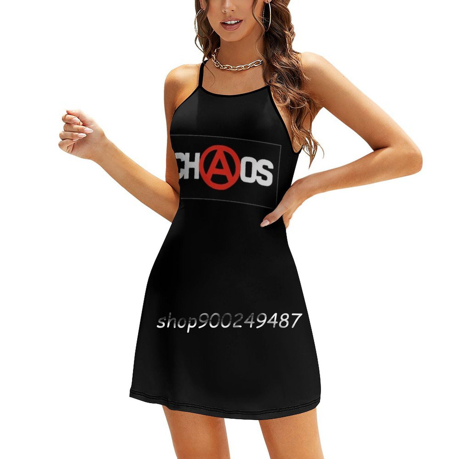 Punk Rock Seditionaries Chaos Logo Sweetheart Knot Flared Dress Fashion ...