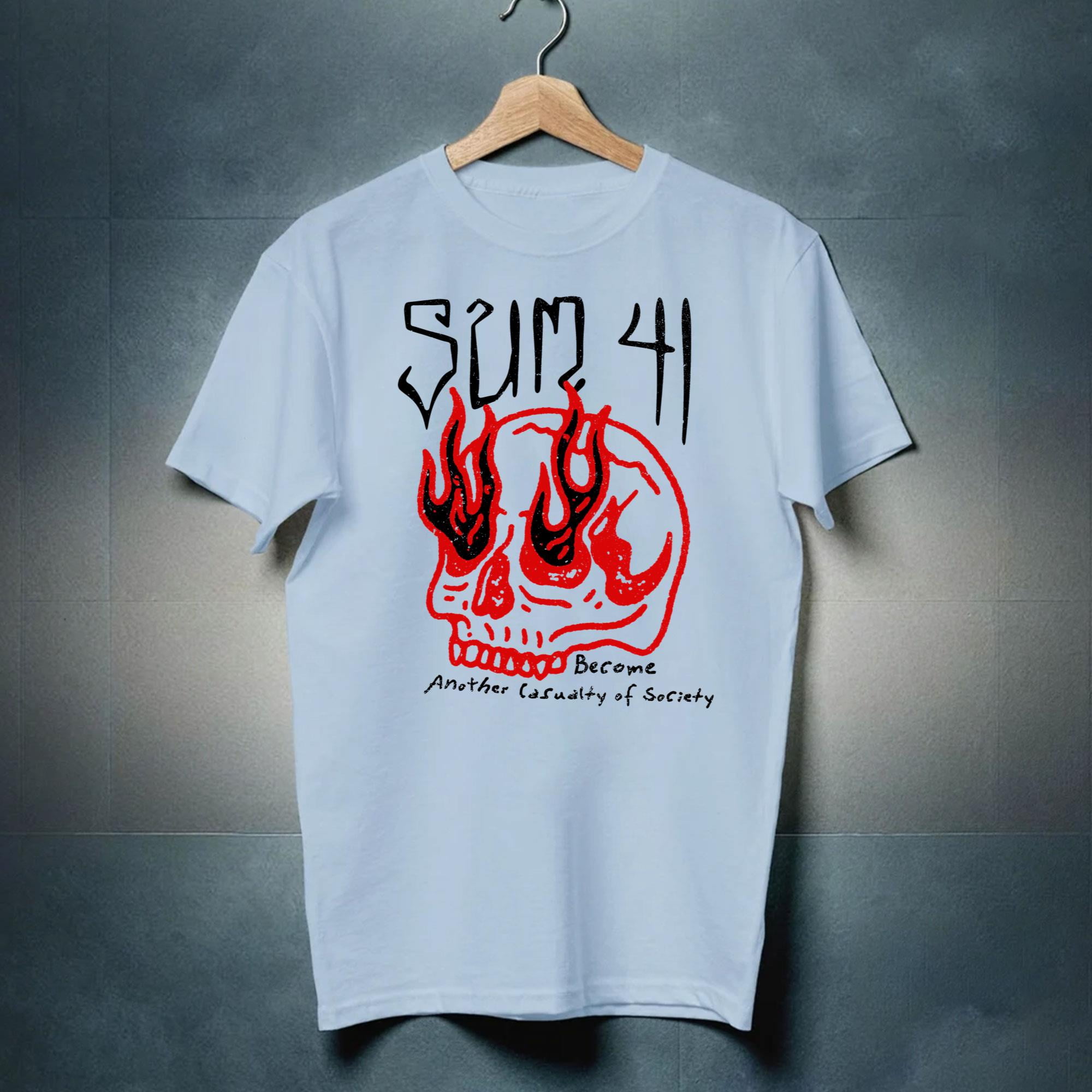Punk Rock Skull Sketch Tour Shirt, alternative music fan tee, rock ...