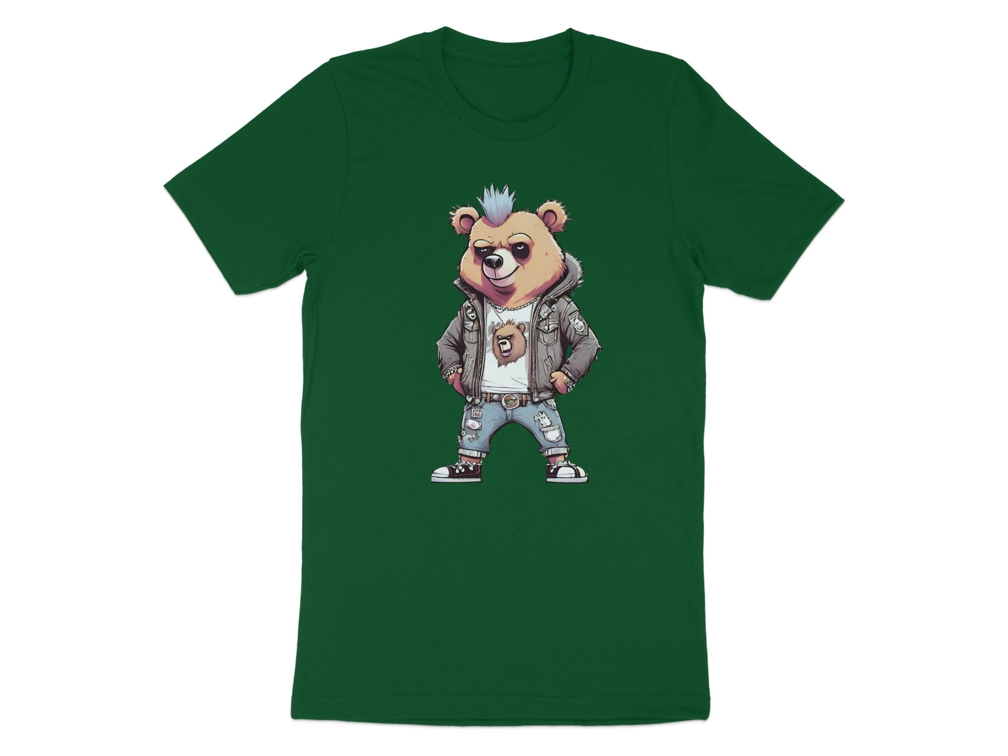 Punk Rocker Rapper Popster Punker Teddy Bear Rap Hip Hop T-Shirt Punk ...