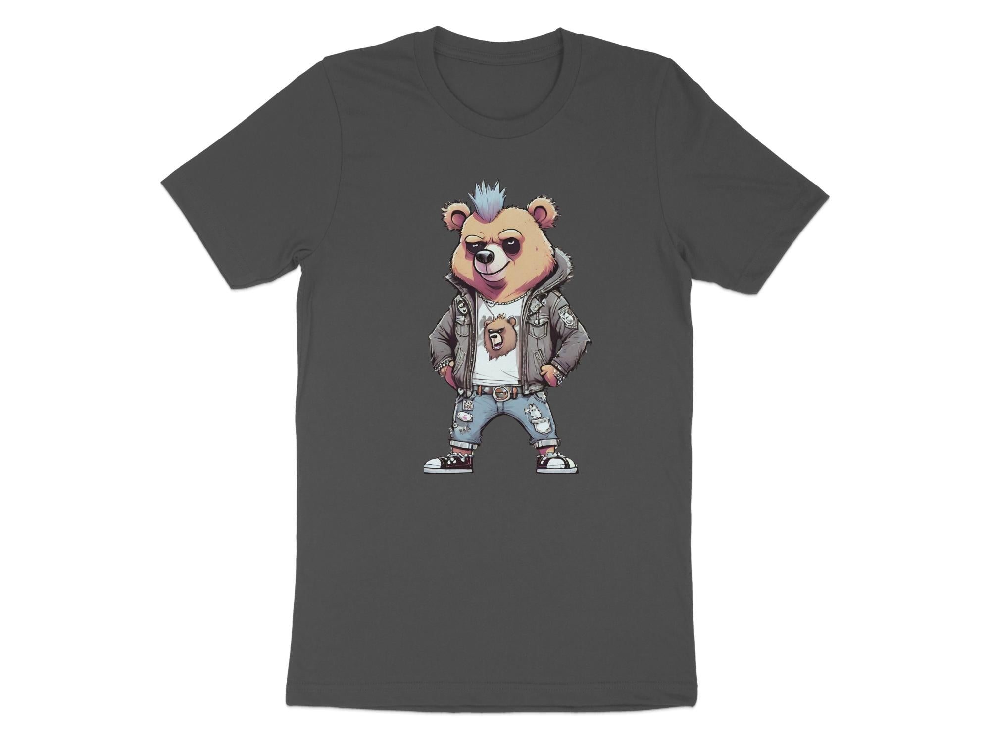 Punk Rocker Rapper Popster Punker Teddy Bear Rap Hip Hop T-Shirt Punk ...
