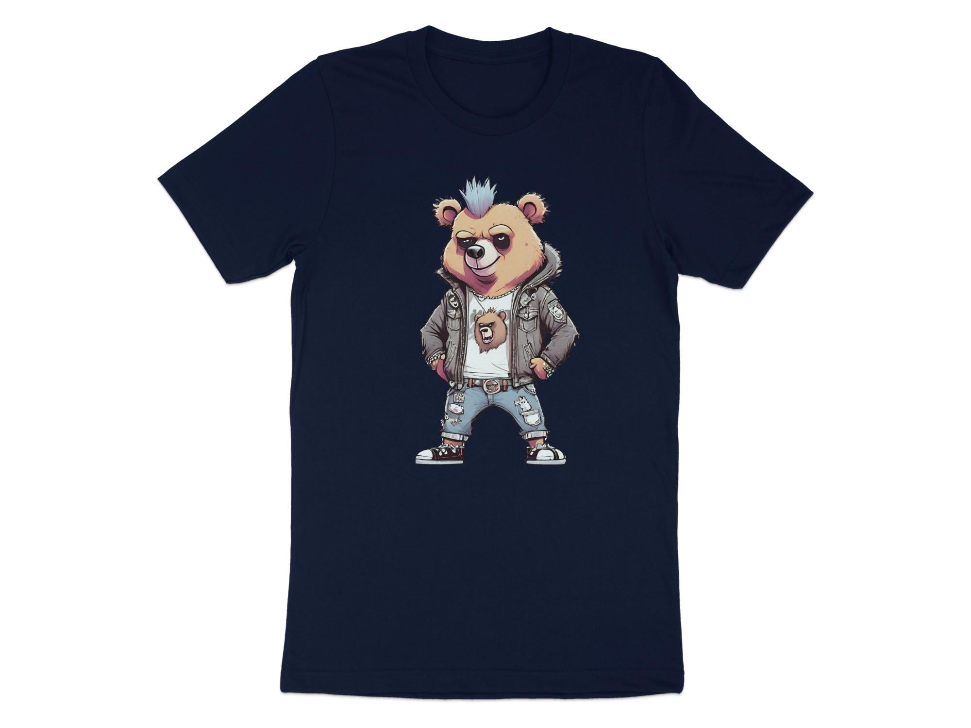 Punk Rocker Rapper Popster Punker Teddy Bear Rap Hip Hop T-Shirt Punk ...