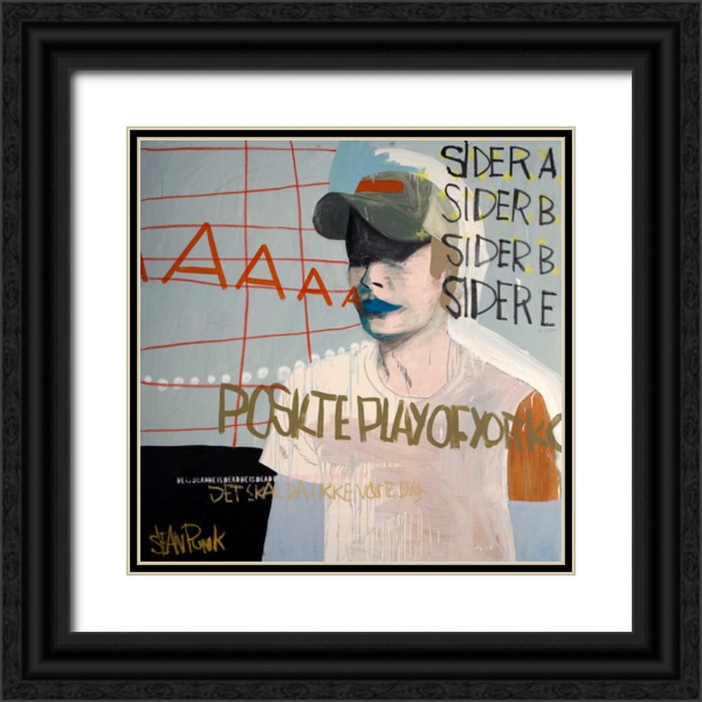 Punk, Sean 12x12 Black Ornate Wood Framed with Double Matting Museum ...