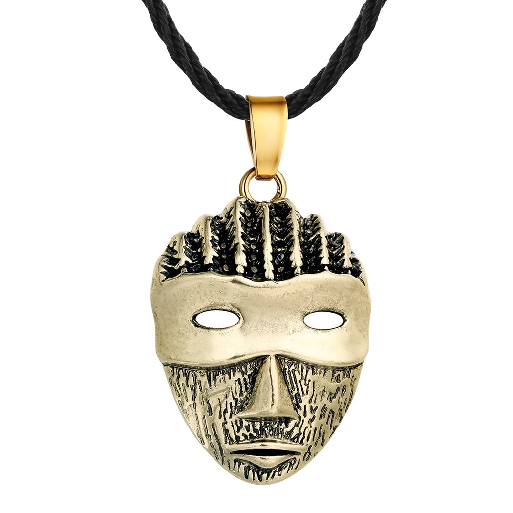 Punk Slavic Mask Pendant Necklace Amulet Nordic Viking Jewelry Birthday ...