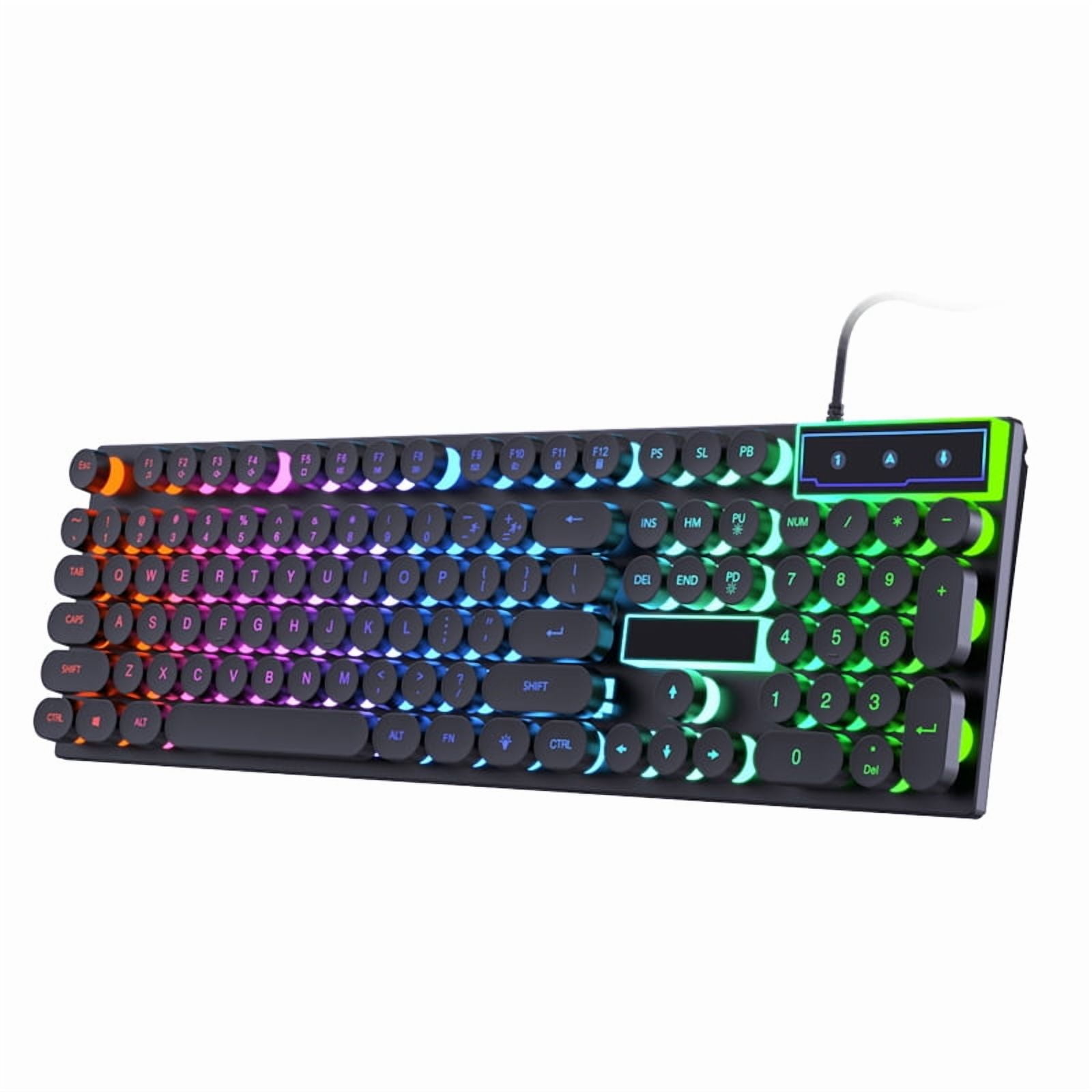 Hnjugfe Flexible Compact Wired Gaming Keyboard, Black, New 2 Count ...
