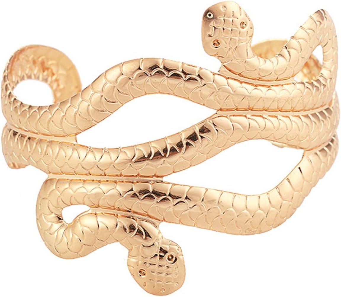 Punk Viper Animal Serpent Swirl Snake Bangle Bracelet Gothic Open ...