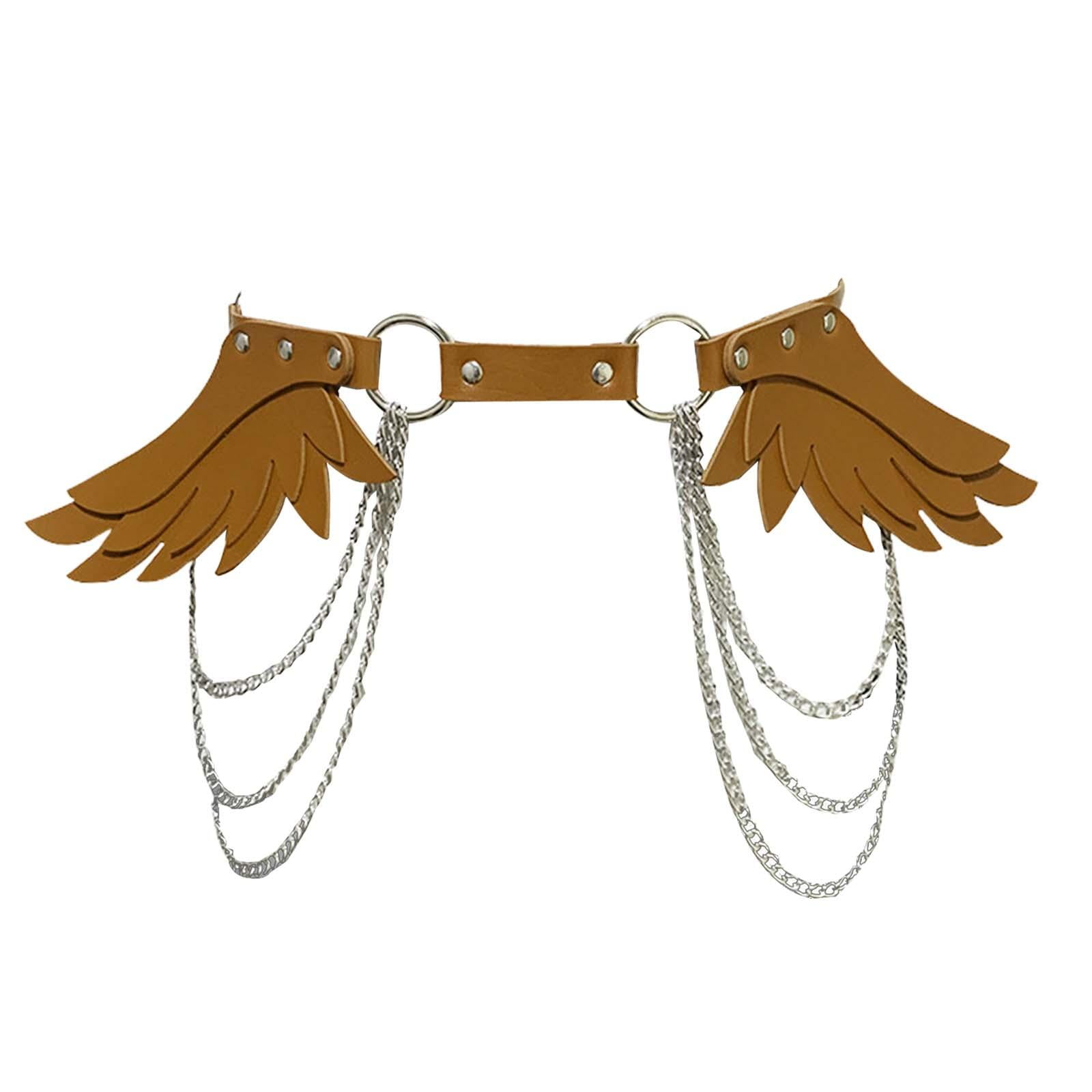 Segolike Punk Waist Chain Belt with Wing Punk Rock Belt for Pants ...