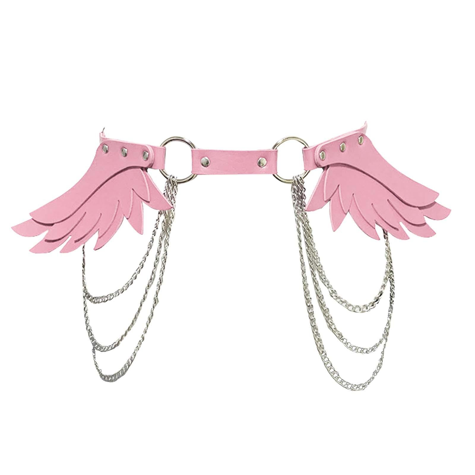 Segolike Punk Waist Chain Belt with Wing Punk Rock Belt for Pants ...