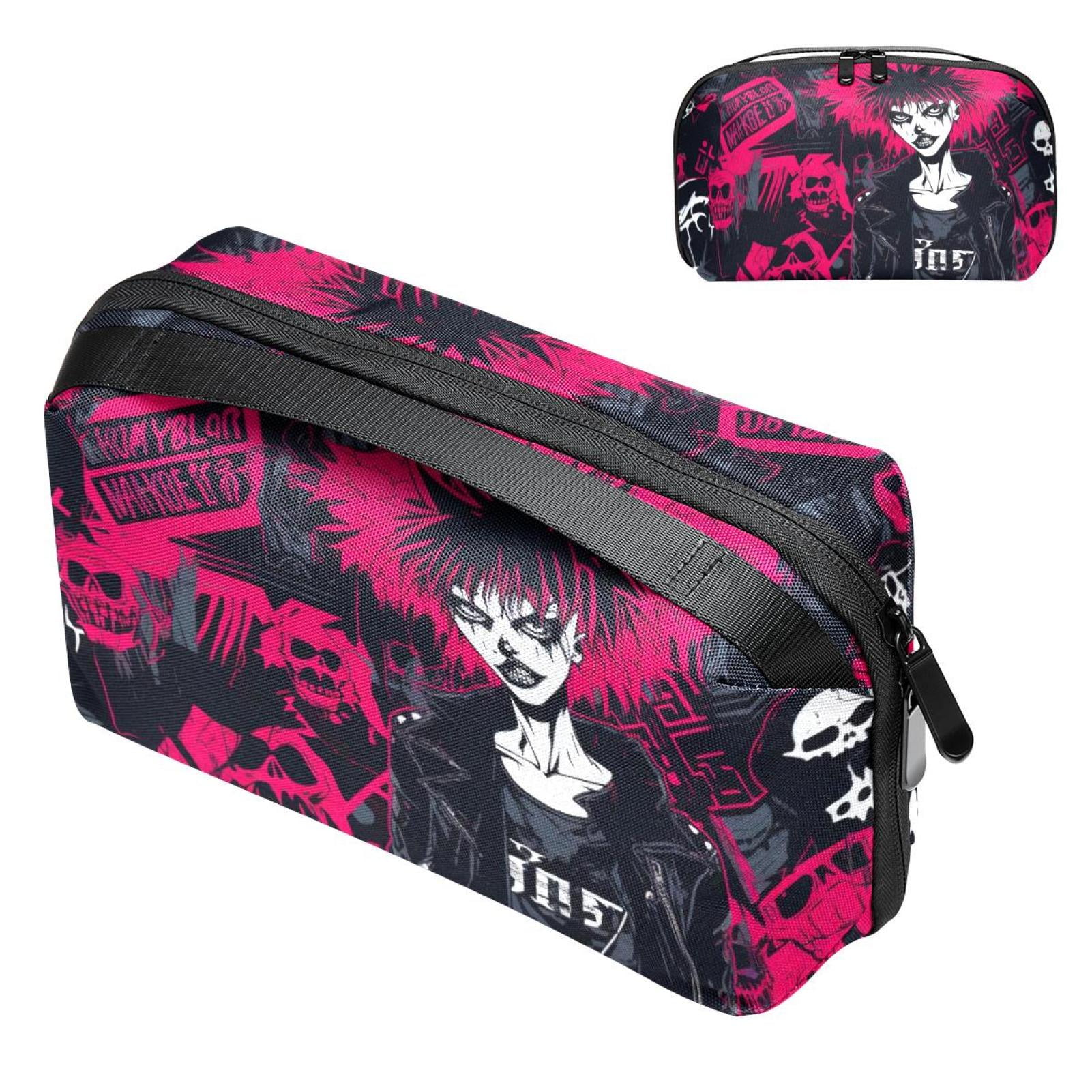 Punk Waterproof Oxford Fabric Storage Case with Charger Pouch, Small ...