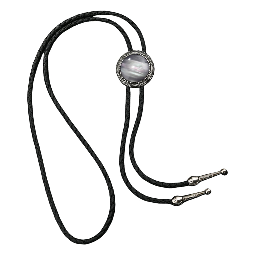 Punk Western Cowboy Bolo Tie Stone Necktie Necklace Costume Accessory ...