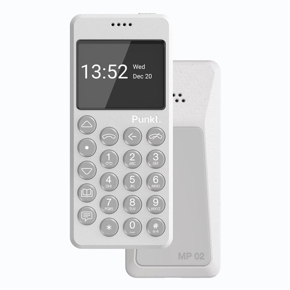 Punkt. MP02 Minimalist 4G LTE Cell Phone AT&T/T-Mobile Nano-SIM 2GB RAM ...