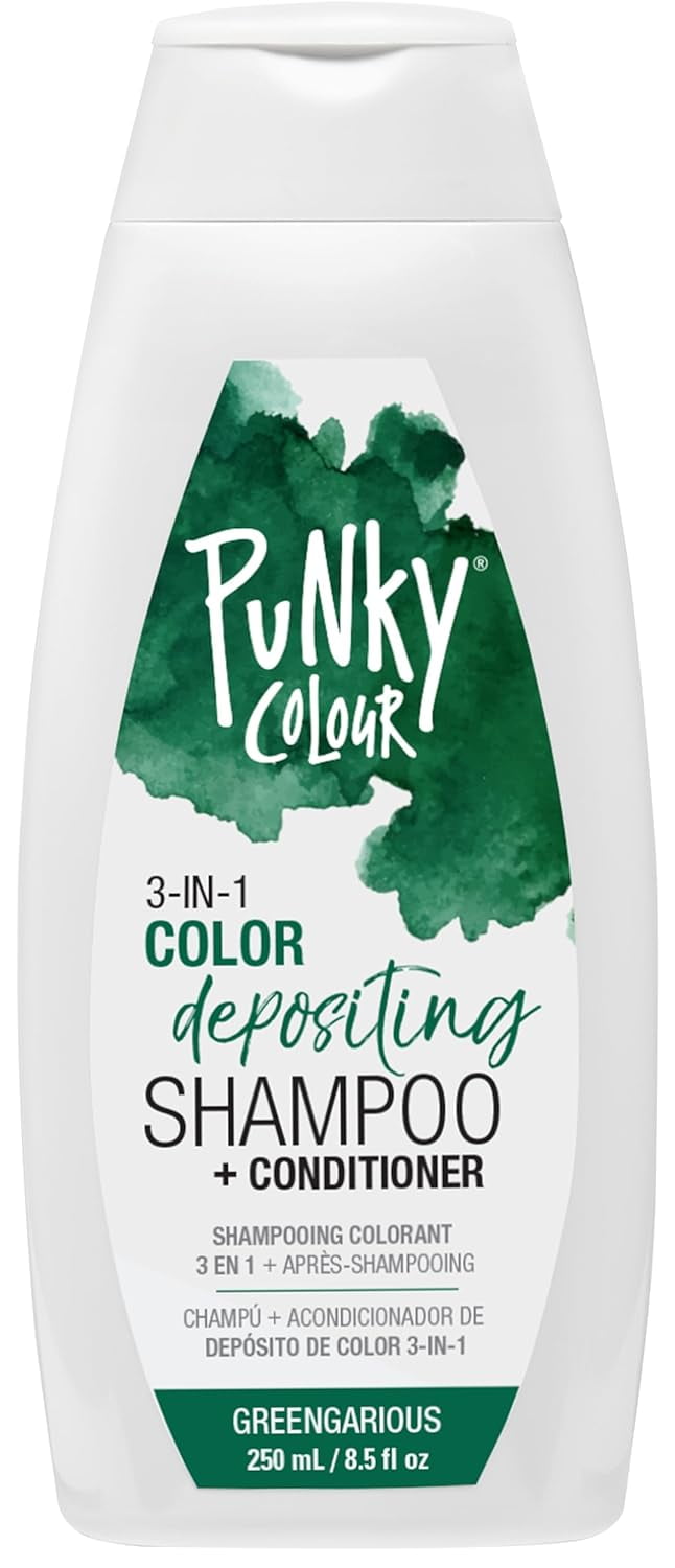 Punky Colour 3-in-1 Hair Color Shampoo & Condition, Greengarious, 8.5 ...