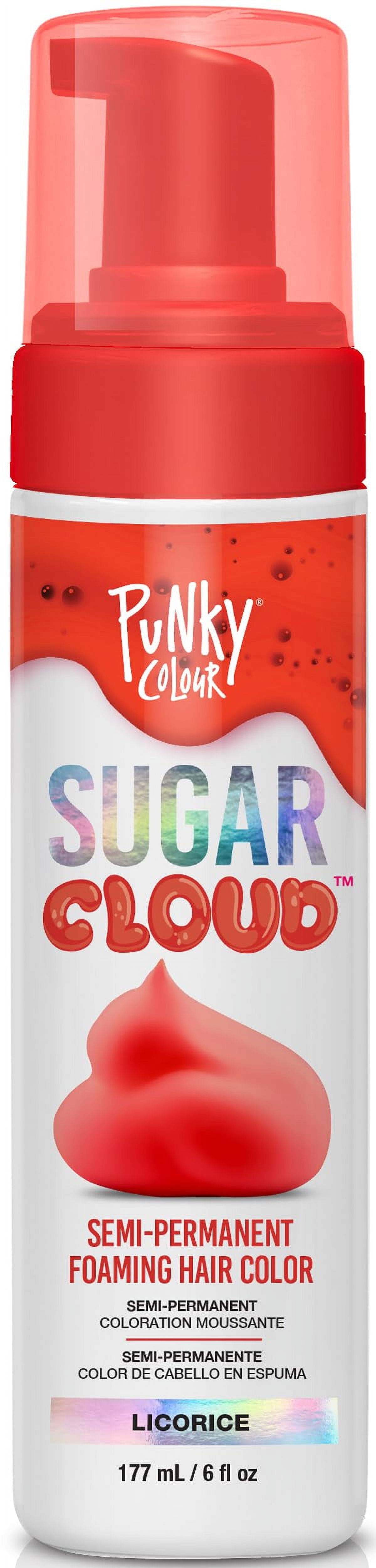Punky Sugar Cloud, Semi-Permanent Foaming Hair Color, Licorice, 6 fl oz ...