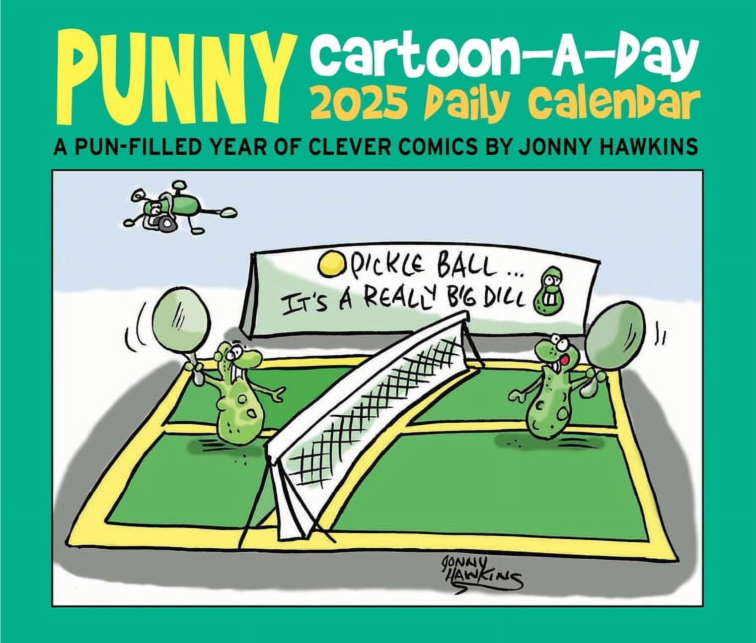 Punny Cartoon-A-Day by Jonny Hawkins 2025 Box Calendar - Walmart.com