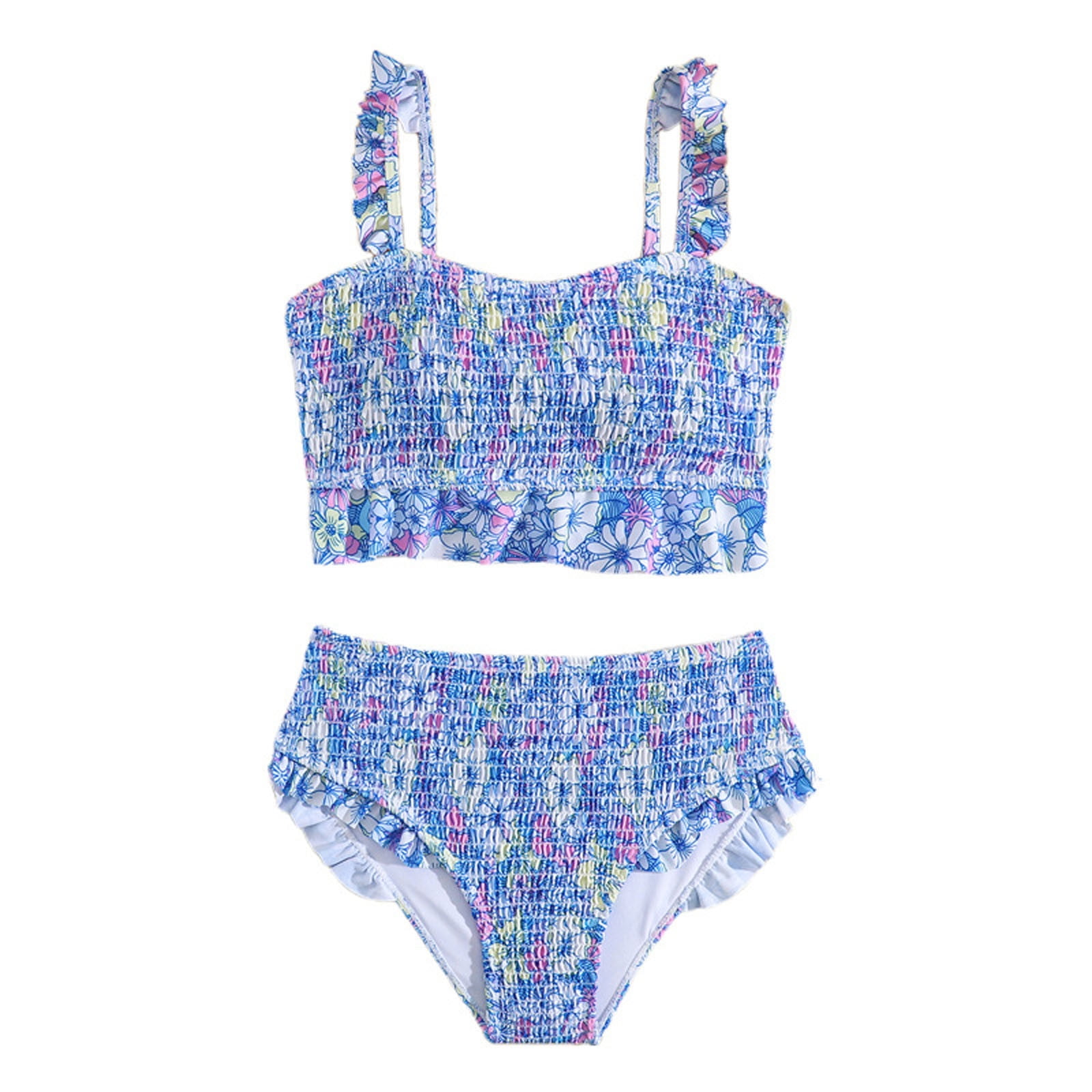Puntoco 2025 Summer Beach Swim Bathing Suits Girl's Two Piece Swimsuit ...