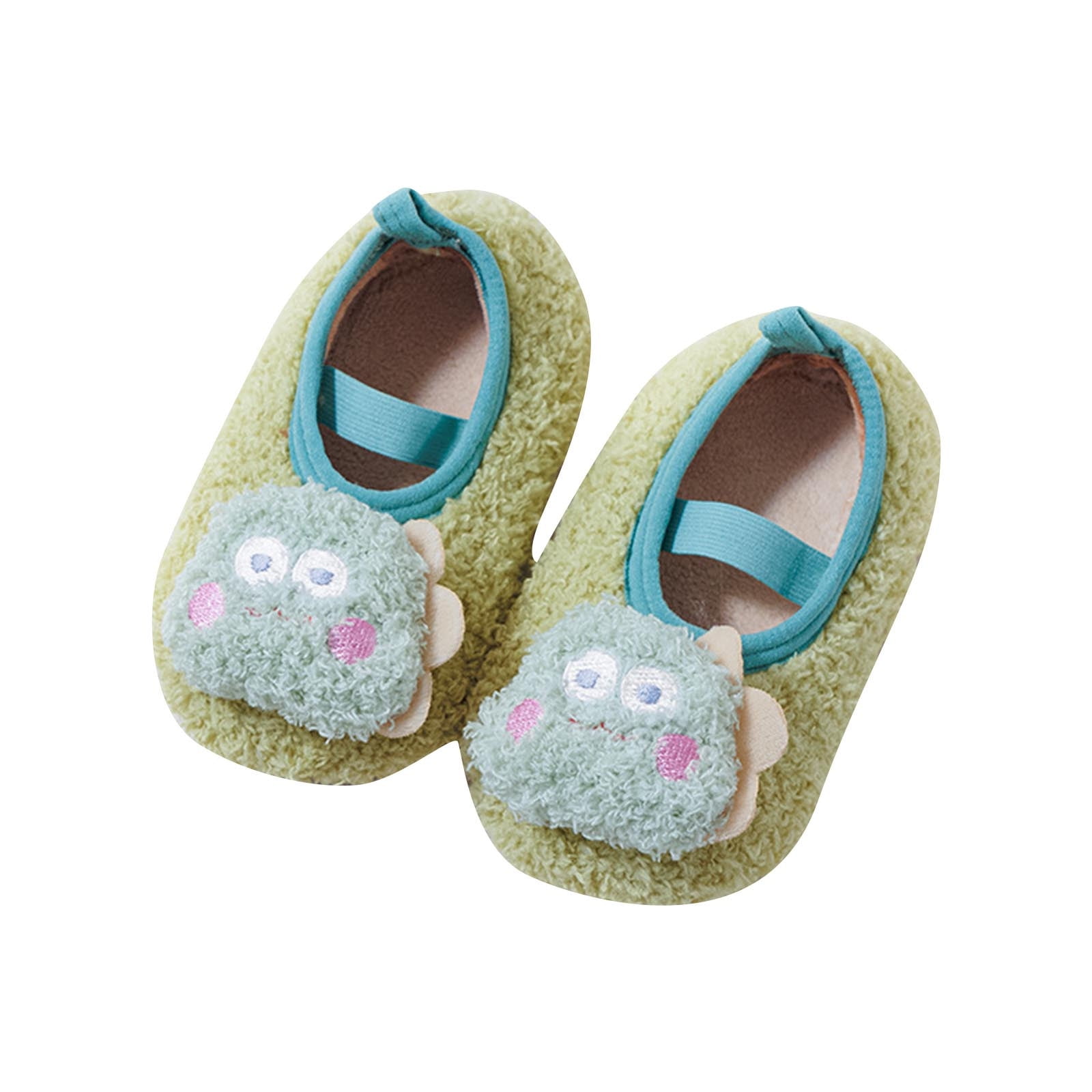Puntoco Girls Boys House Slippers Kids Plush House Shoes Winter Warm ...