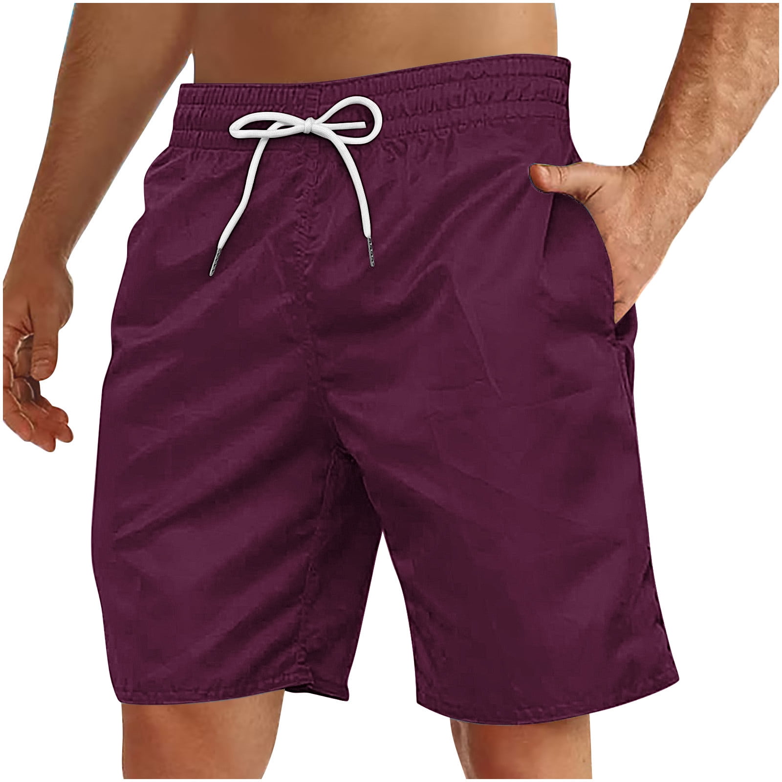 Puntoco Mens Swim Trunks Long, Quick Dry Mens Boardshorts,Inseam Mens ...