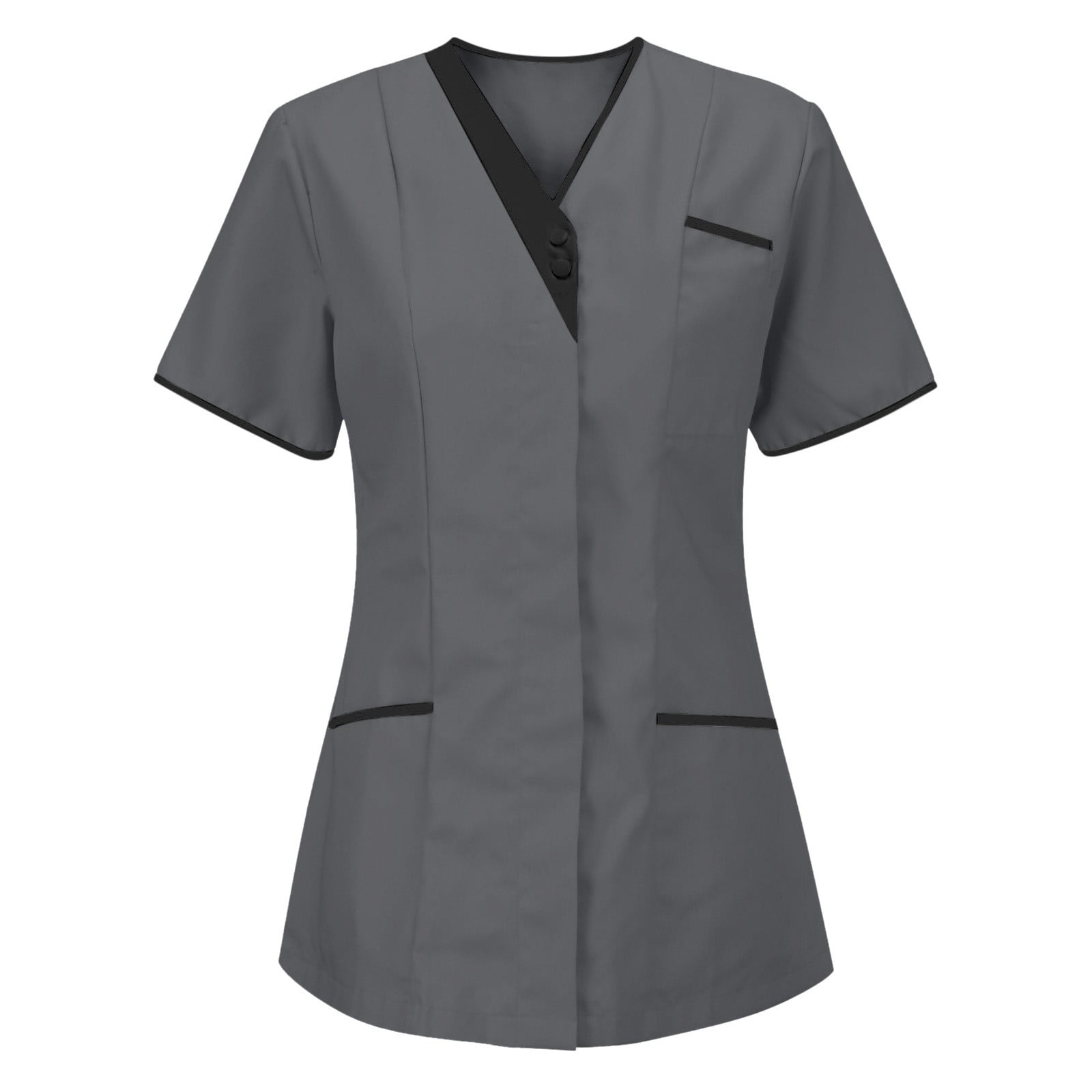 Puntoco Plus Size Tops 2025 Clearance Women'S Nurses Tunic Uniform ...