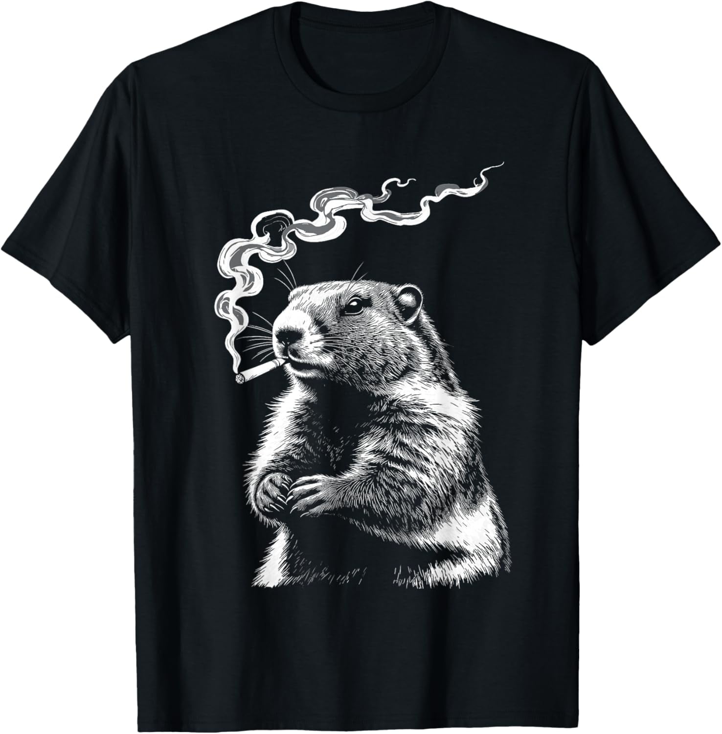 Punxy Phil's Smoking Meme Groundhog Day Costume Gen Z T-Shirt - Walmart.com