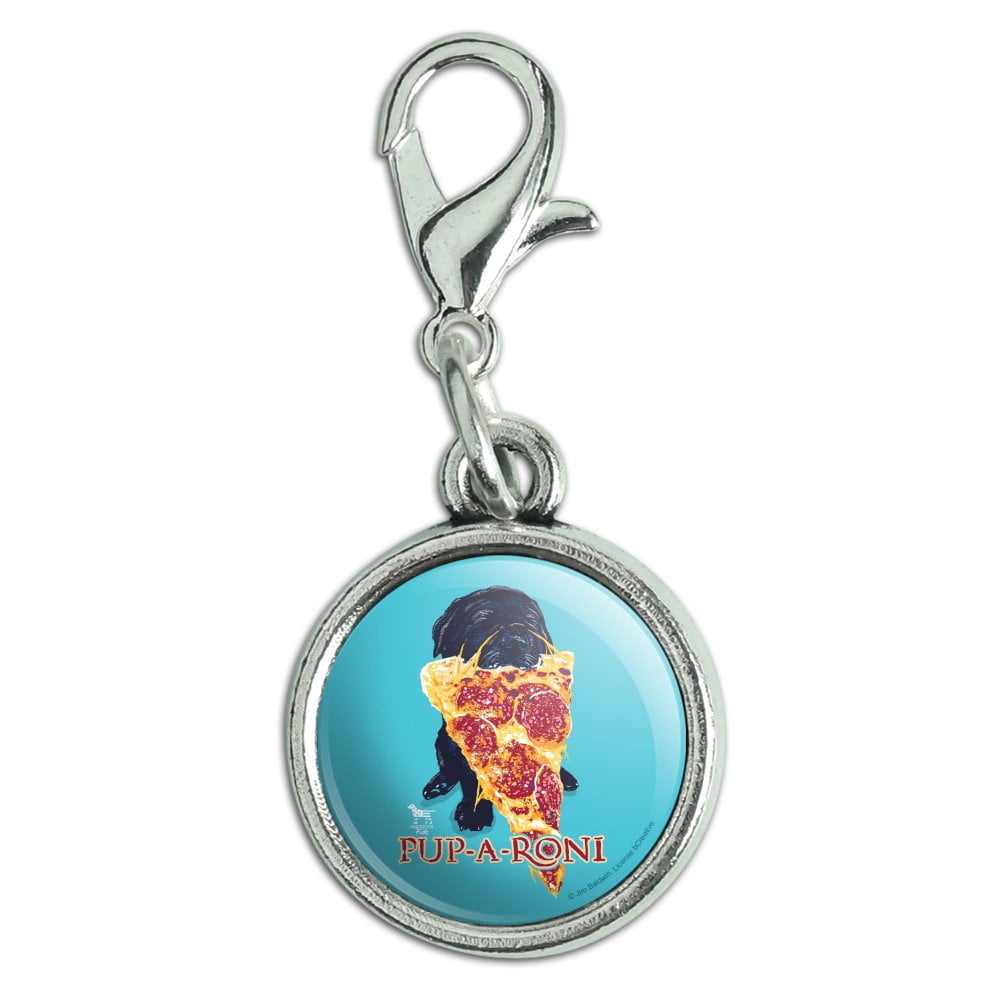 Pup-A-Roni Pepperoni Pizza Puppy Dog Humor Funny Antiqued Bracelet ...