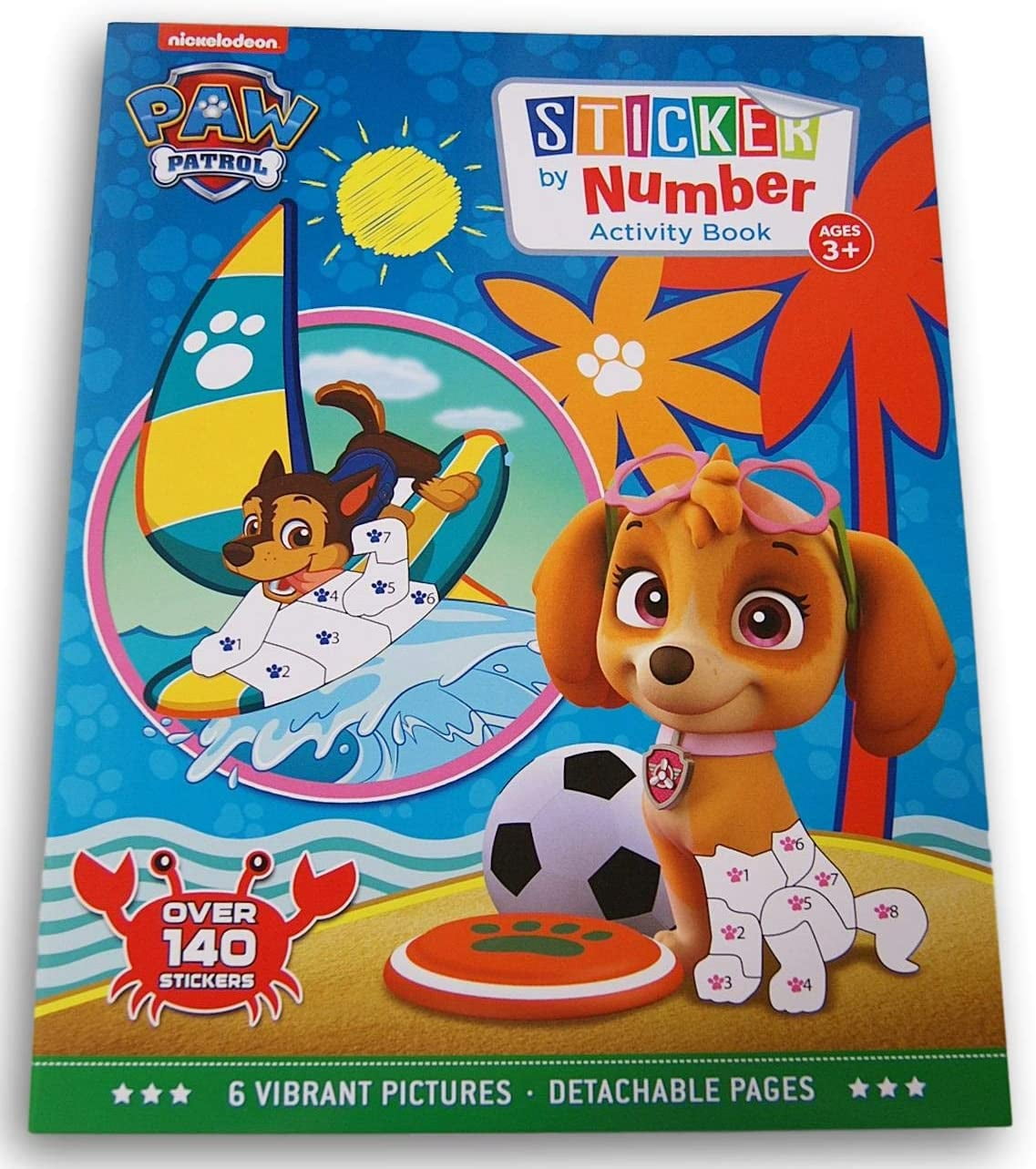Pup Patrol at The Beach Sticker by Numbers Book - Over 140 Stickers and ...