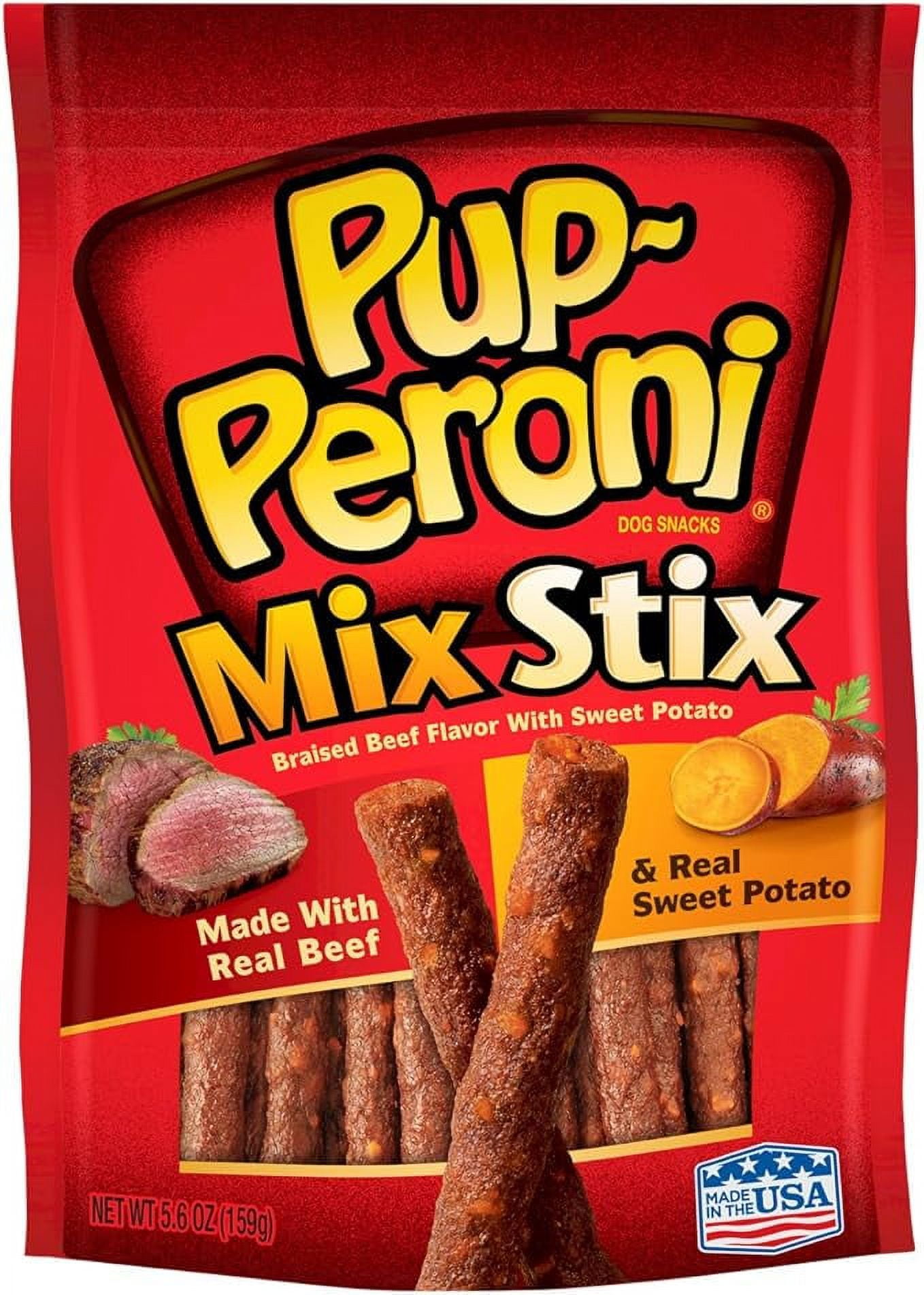 Pup-Peroni Mix Stix, Braised Beef With Sweet Potato, 5.6 Ounce ...