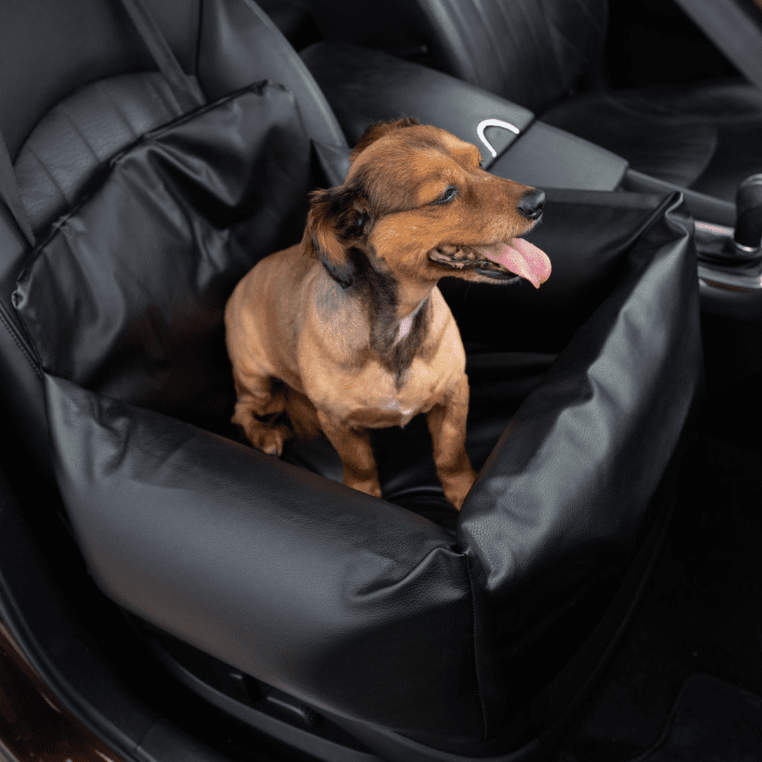 PupProtector? Faux Leather Memory Foam Dog Car Bed - Black - Walmart.com