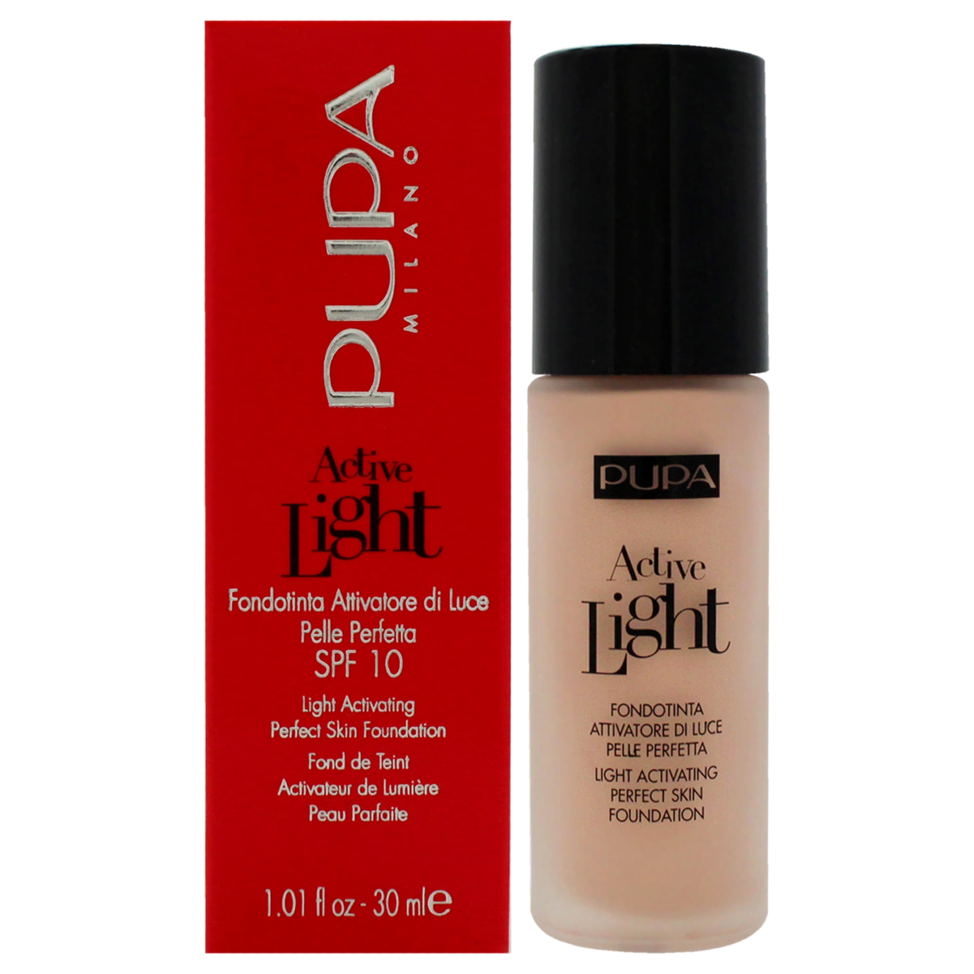 Pupa Milano Active Light Activating Perfect Skin Foundation SPF 10 ...
