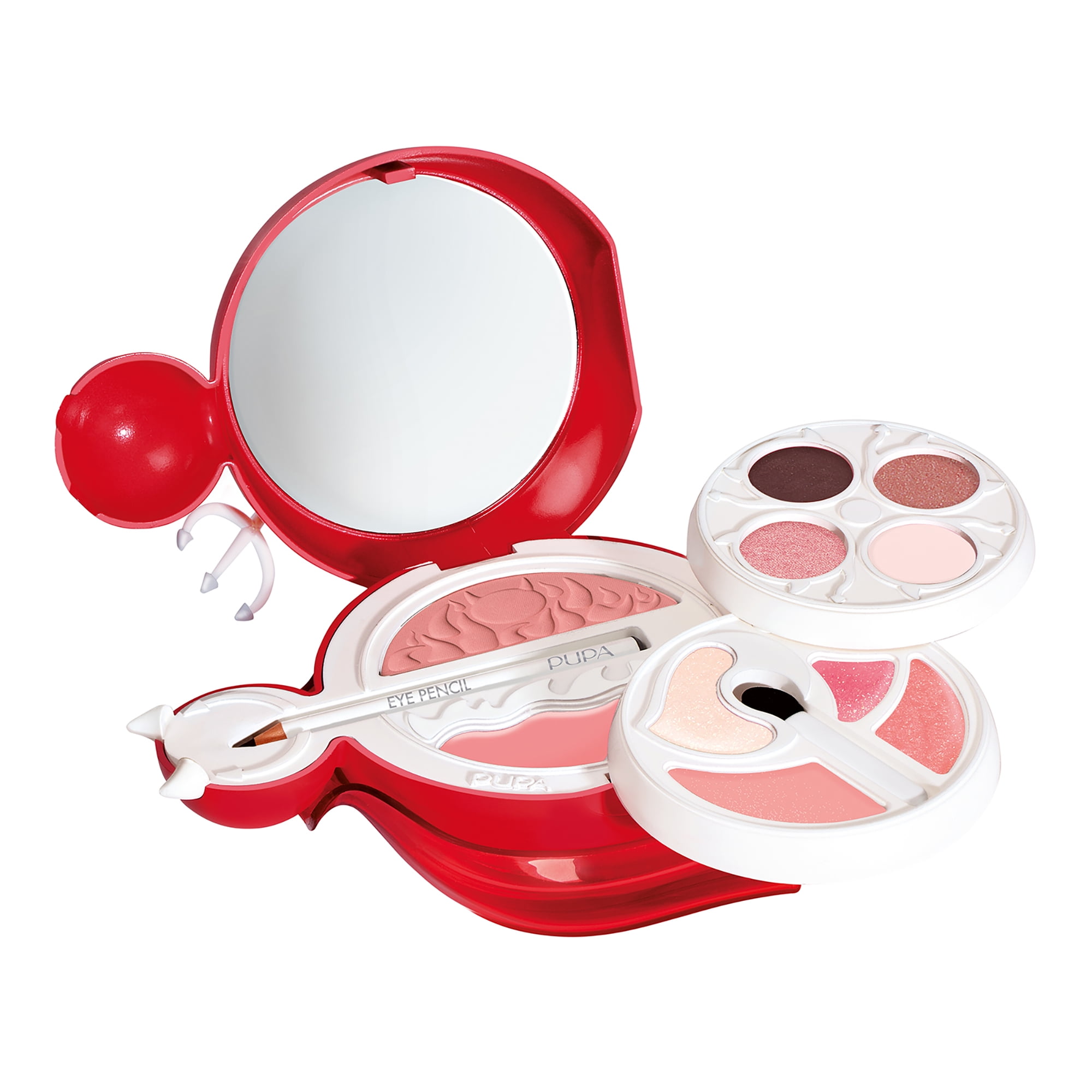 Pupa Milano Make-Up Kit, Blush Eyeshadow Palette, 001 Devil Red, 0.31 ...
