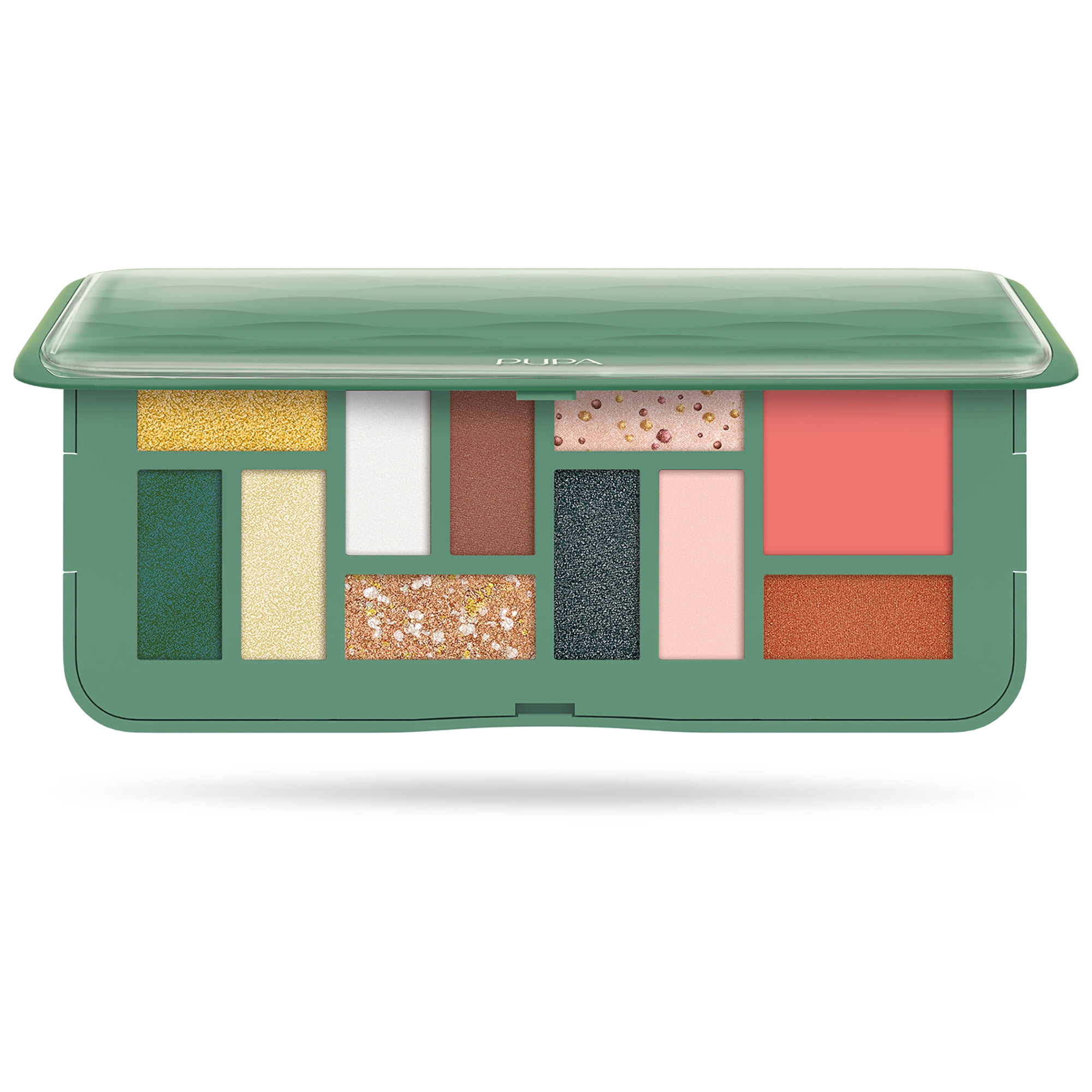 Pupa Milano Make-Up Palette M, All-In-One Palette, 002 Green, 0.42 oz ...