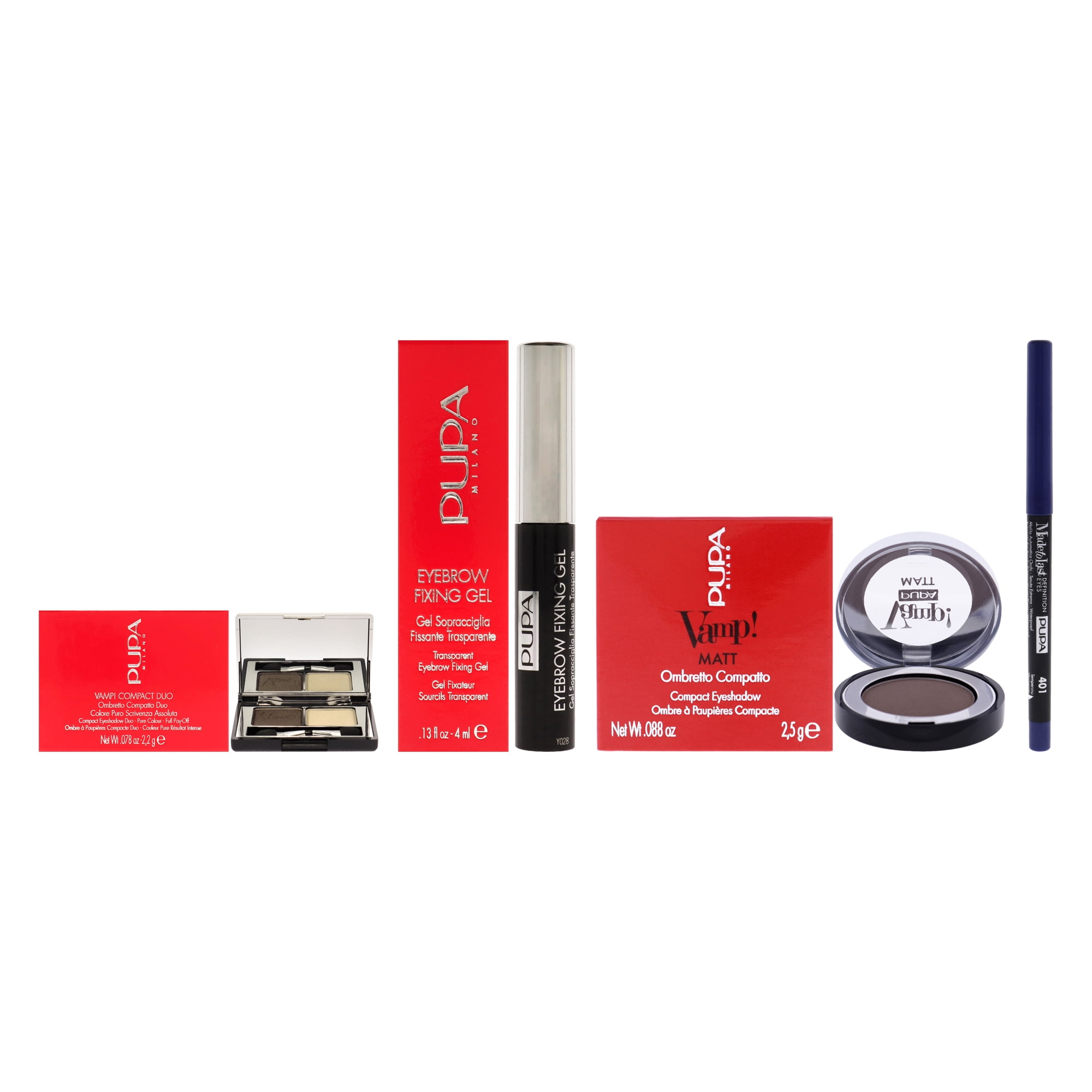 Pupa Milano Vamp! Compact Duo and Matt Eyeshadow With Eyebrow Fixing ...