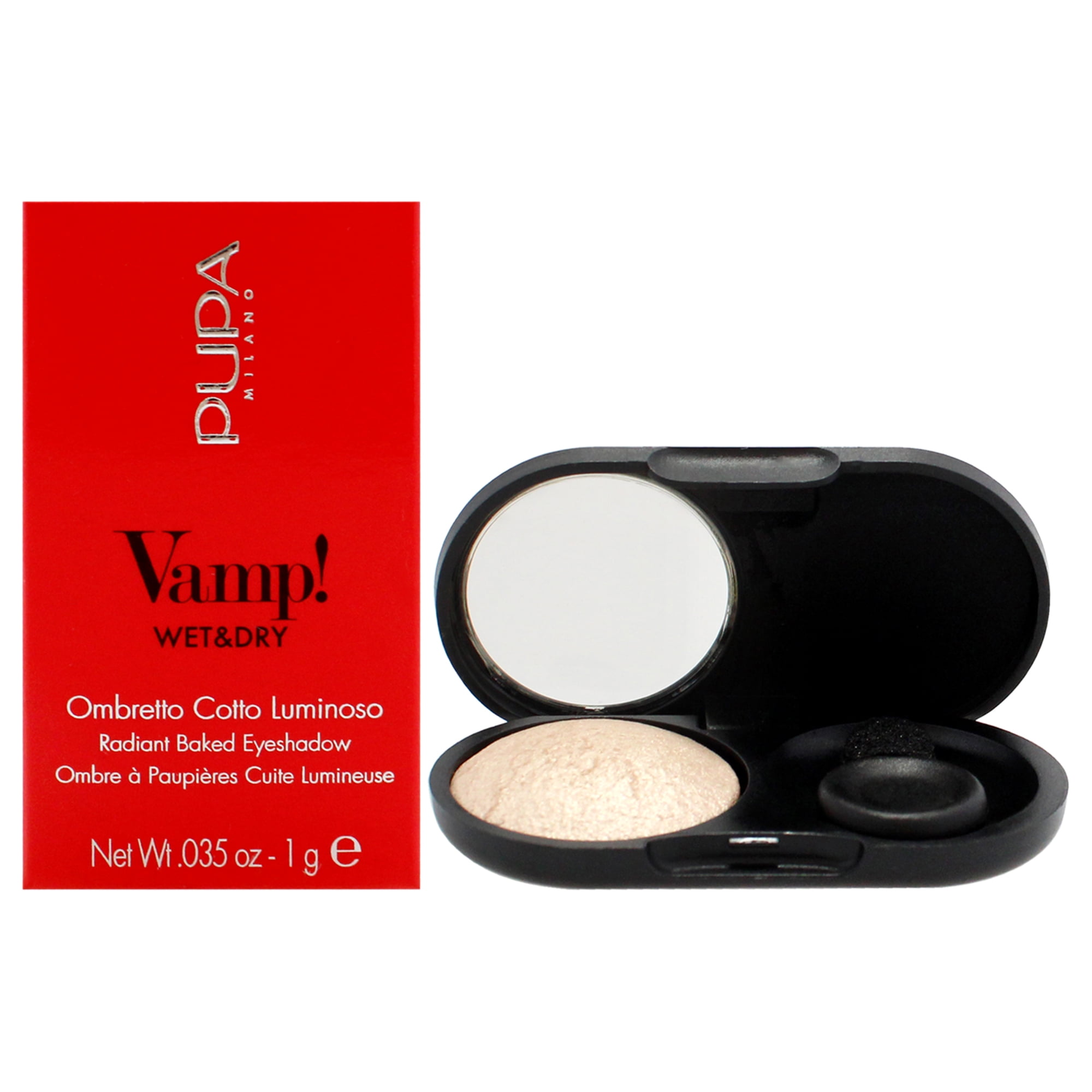 Pupa Milano Vamp! Wet and Dry Baked Eyeshadow - 201 Champagne Gold , 0. ...