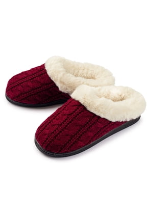 Knit Cable Slippers