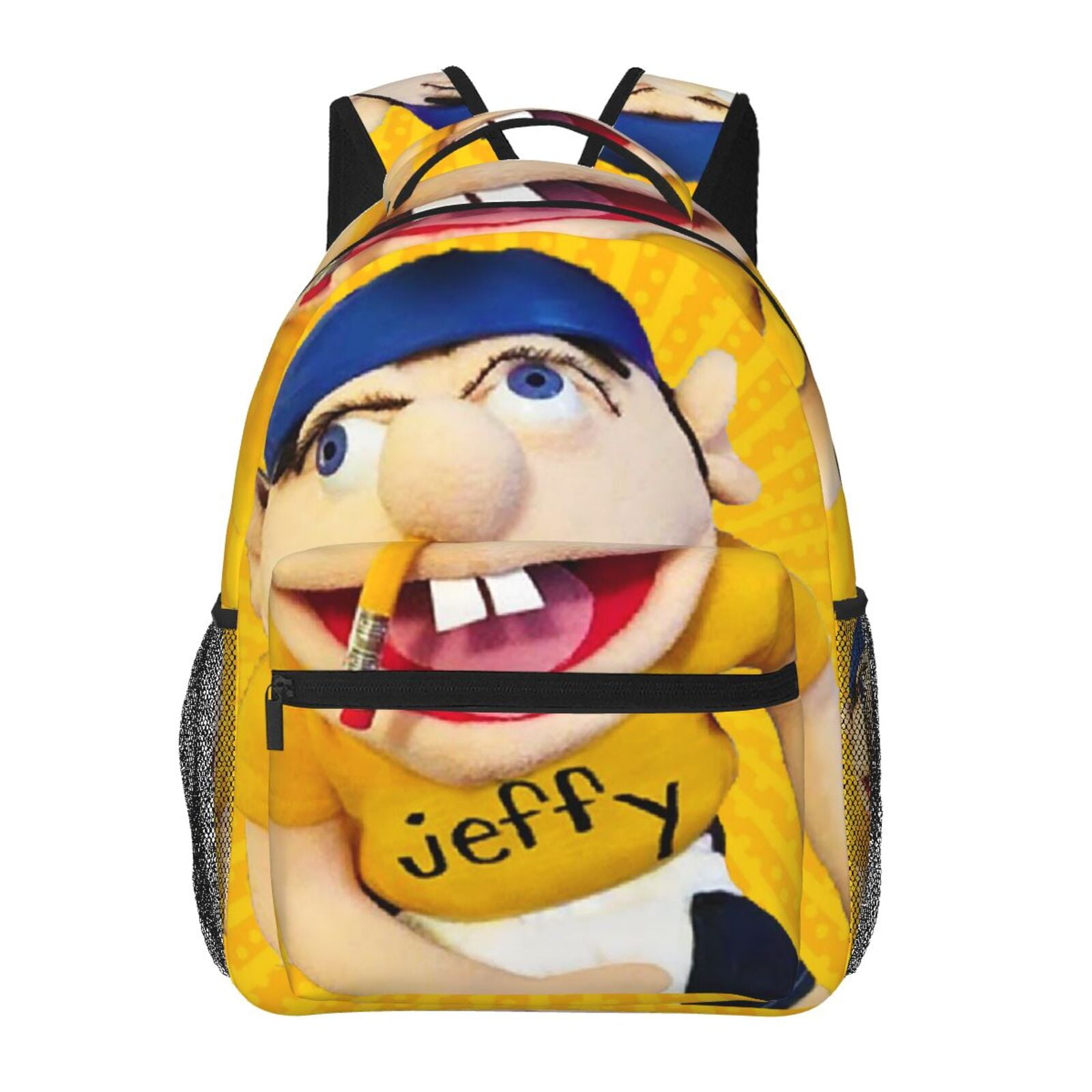 Puppet Jeffy Game Adjustable Laptop Backpack School Student Book Bag ...