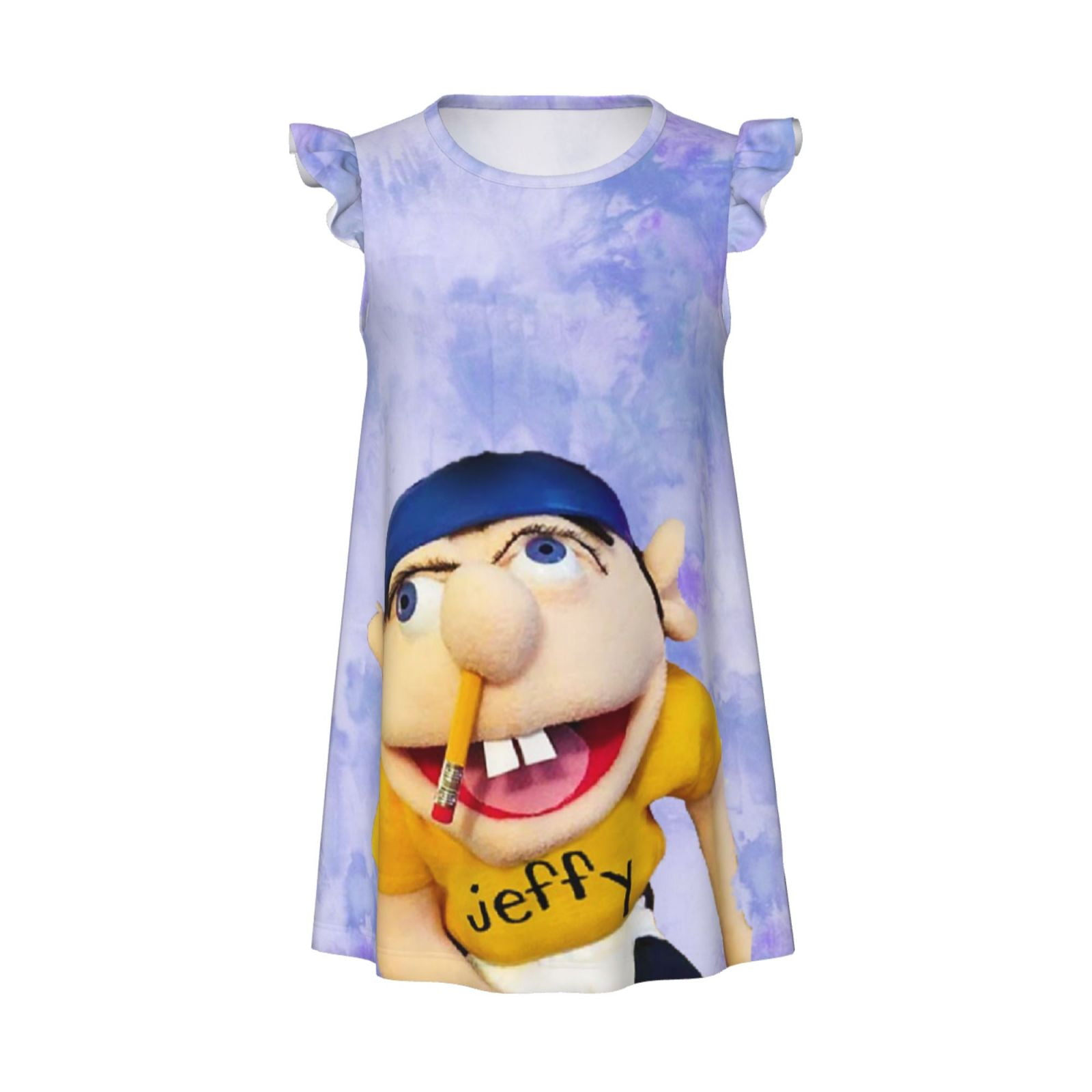 Puppet Jeffy Game Girls Nightgowns Pajamas Dress Summer Soft Sleepwear ...