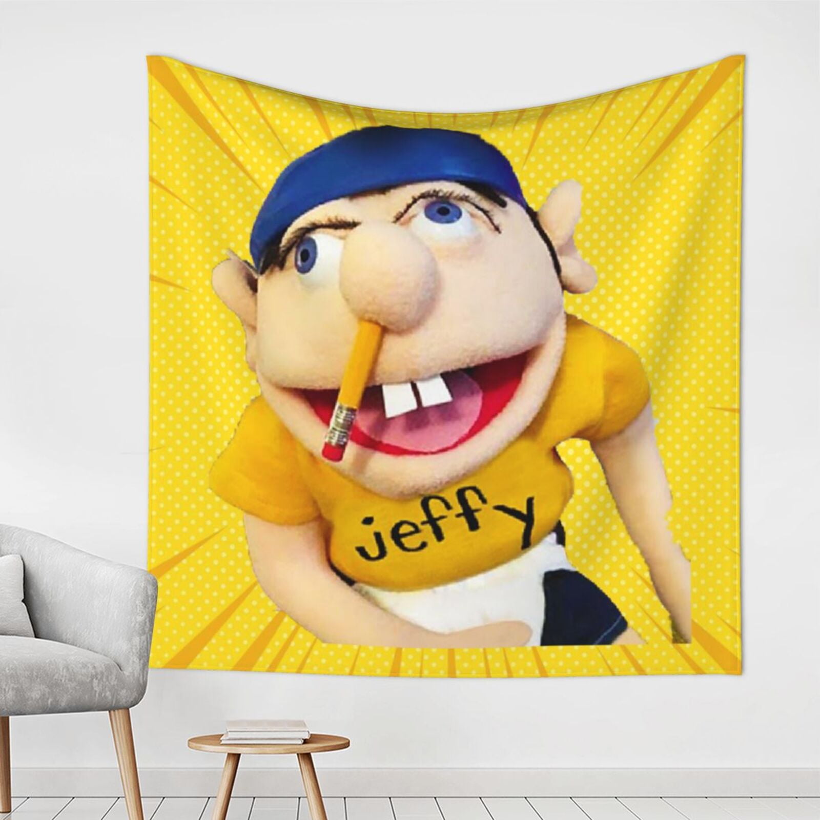 Puppet Jeffy Game Tapestry Decoration Luxury Wall Hanging Tapestries ...