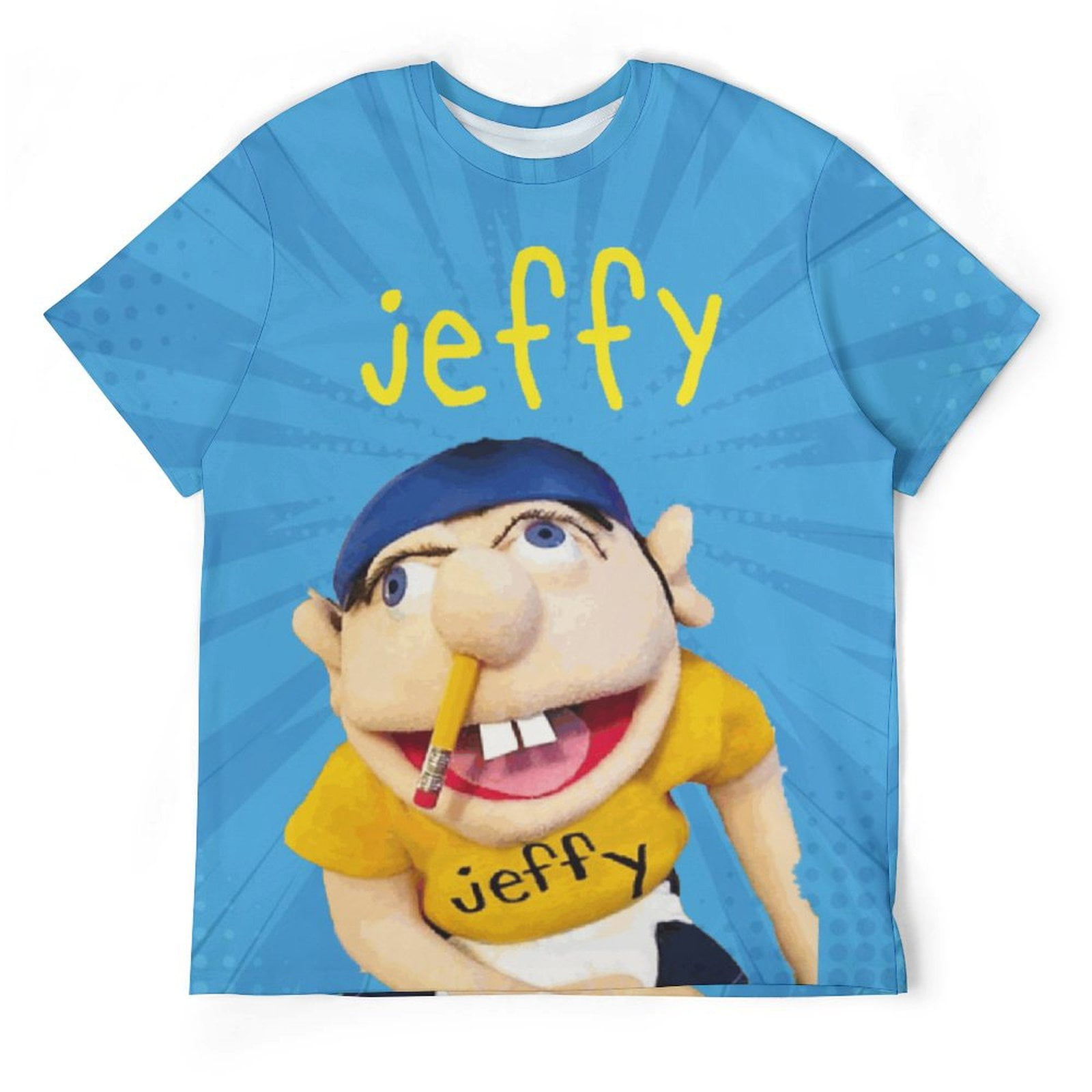 Puppet Jeffy Game Unisex Short-sleeve Shirt For Men Women Novelty 3D ...