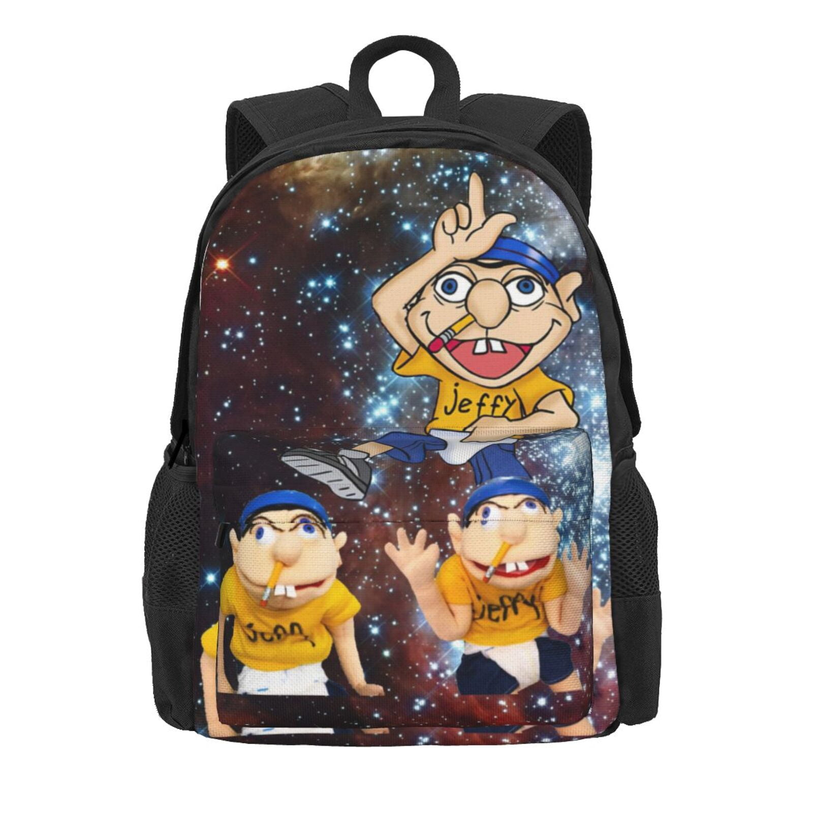 Puppet Jeffy SML Backpack Shoulders Daypack School Bag Large Capacity ...
