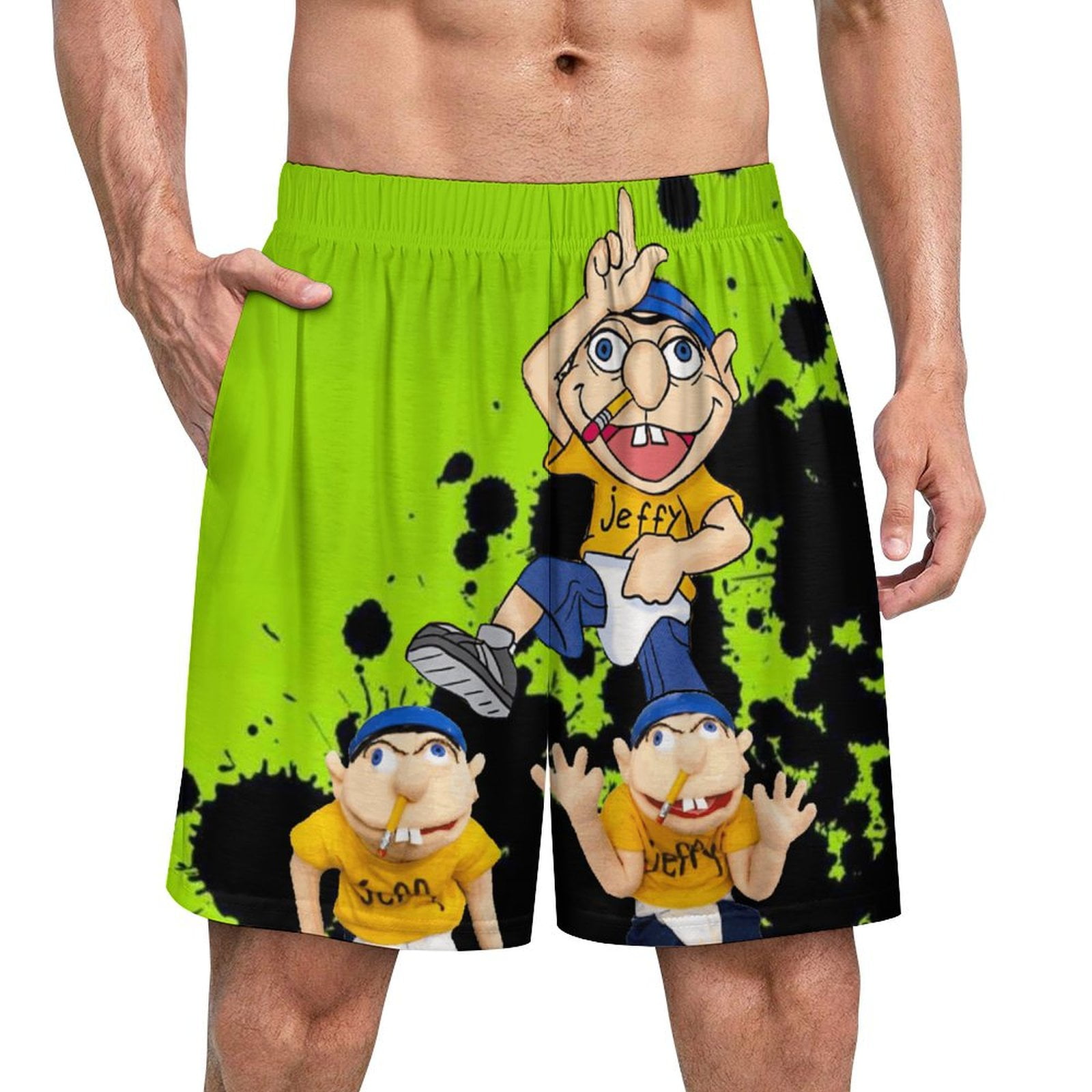 Puppet Jeffy SML Pajama Pants For Men Lounge Shorts Bottoms Sleepwear ...