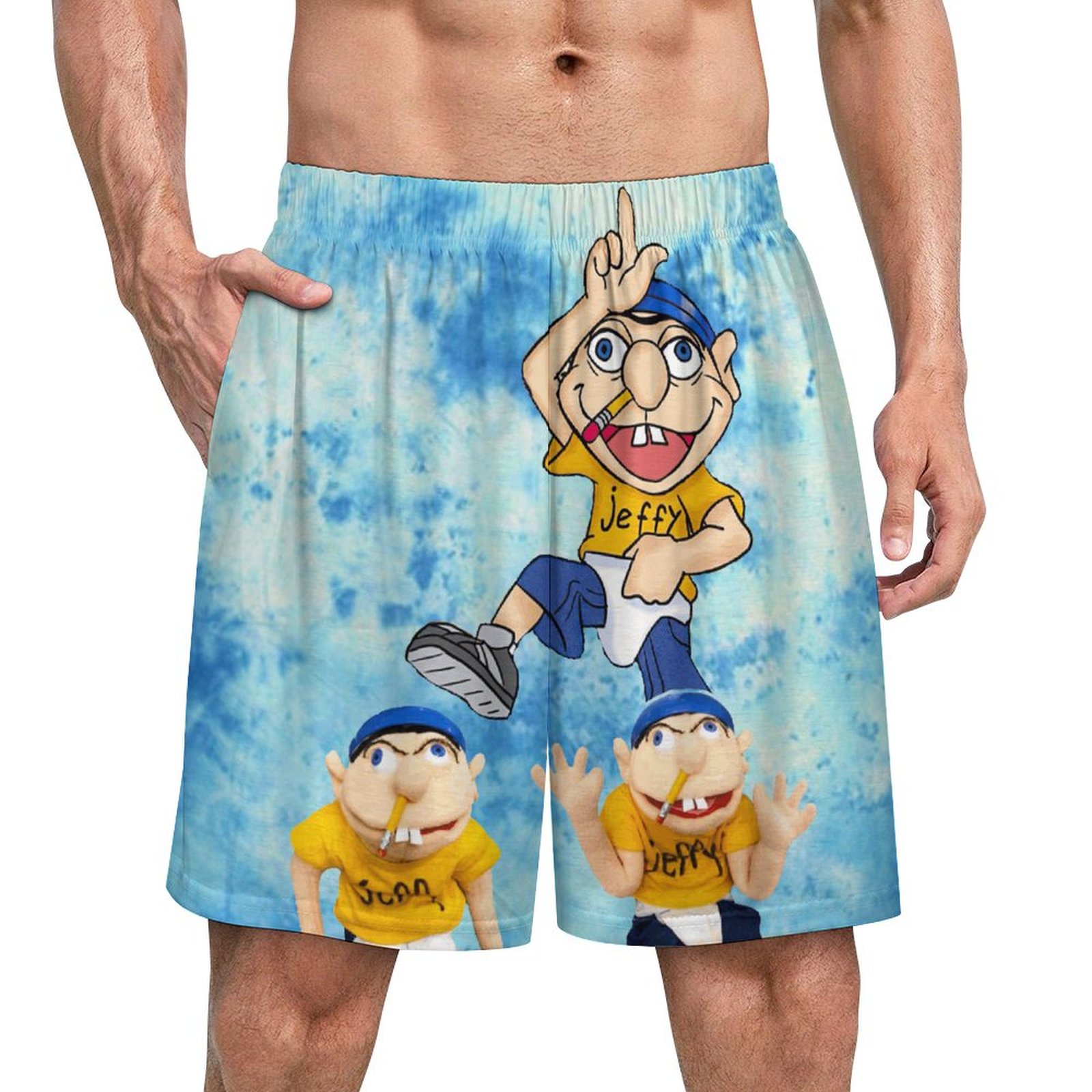 Puppet Jeffy SML Pajama Pants For Men Lounge Shorts Bottoms Sleepwear ...