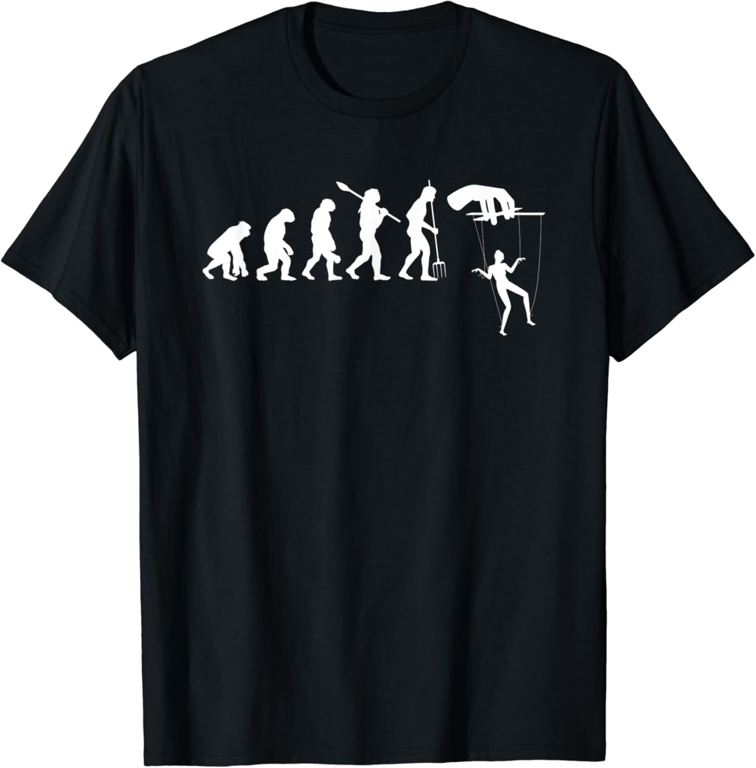 Puppet Master The Evolution Of Man Into A Puppeteer T-Shirt - Walmart.com