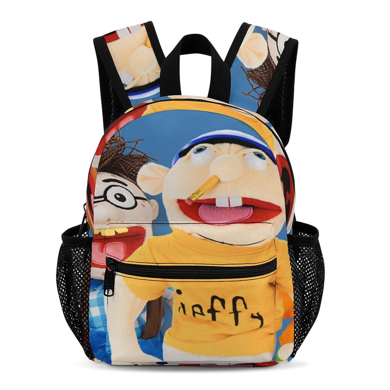 Puppets SML Jeffy Backpack Lightweight School Bag Bookbag Student ...