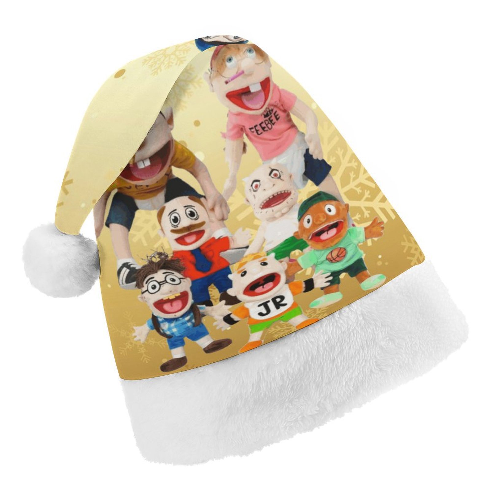 Puppets SML Jeffy Christmas Hat for Adult And Kids Xmas Decor Ornaments ...