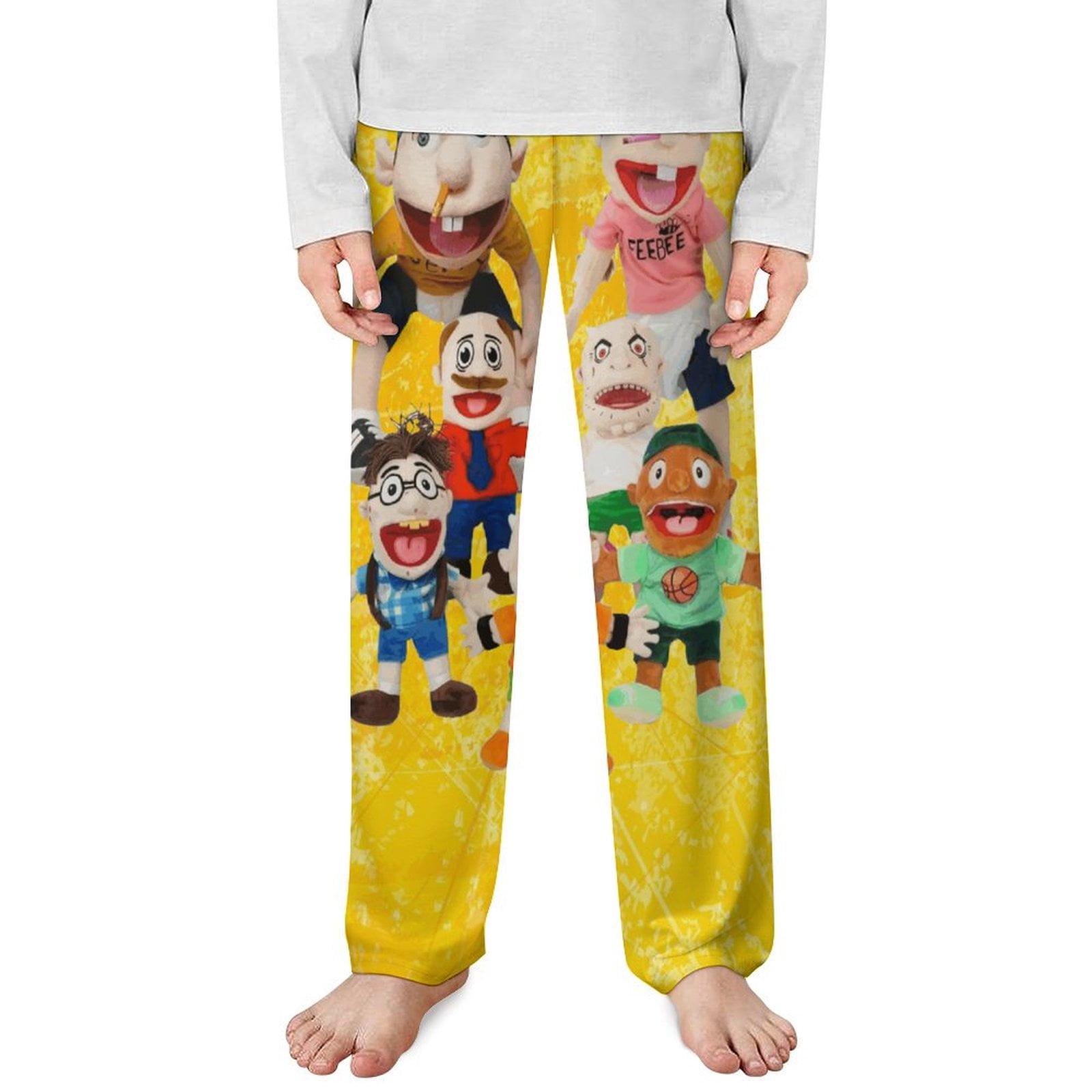 Puppets SML Jeffy Comfy Pajamas For Kids Cozy Lounge Straight Leg Home ...