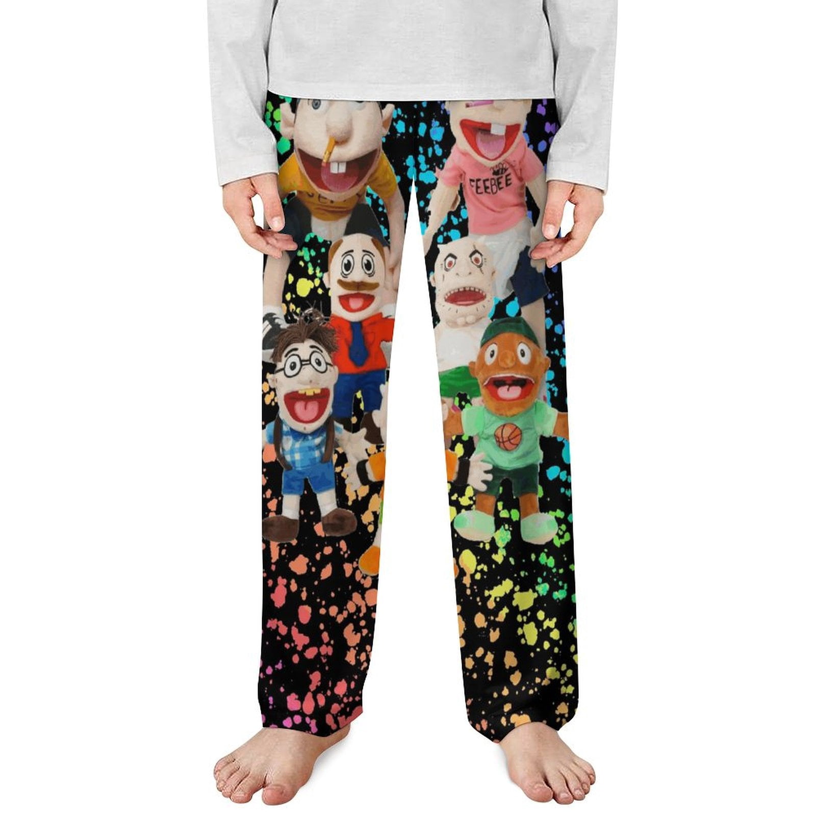 Puppets SML Jeffy Comfy Pajamas For Kids Cozy Lounge Straight Leg Home ...